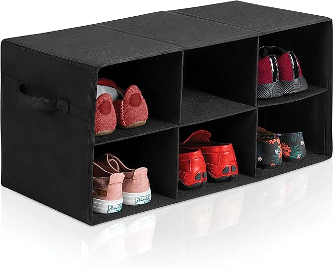 Amazon.com: ZOBER Shoe Organizer, Compact Space Saver, Sturdy Cardboard ...