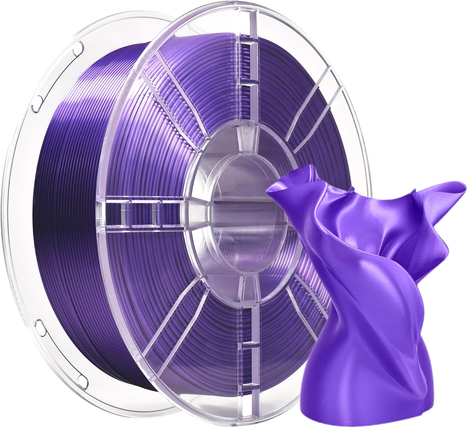 iBOSS PLA Plus Filament 1.75mm, 3D Printer Filament Silk Purple,1kg ...