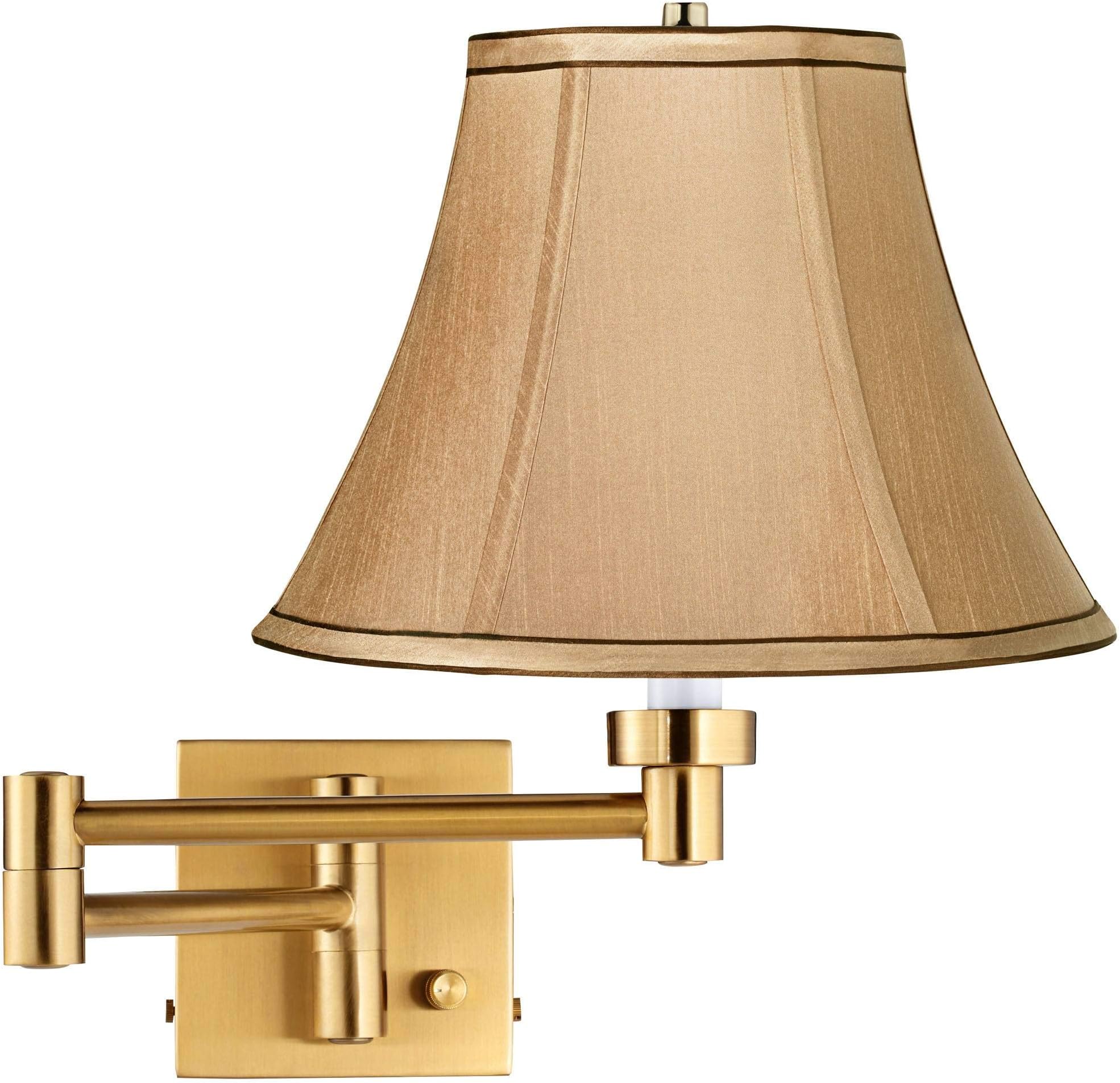 Barnes and Ivy Godia Vintage Rustic Swing Arm Wall Lamps Set of 2 ...