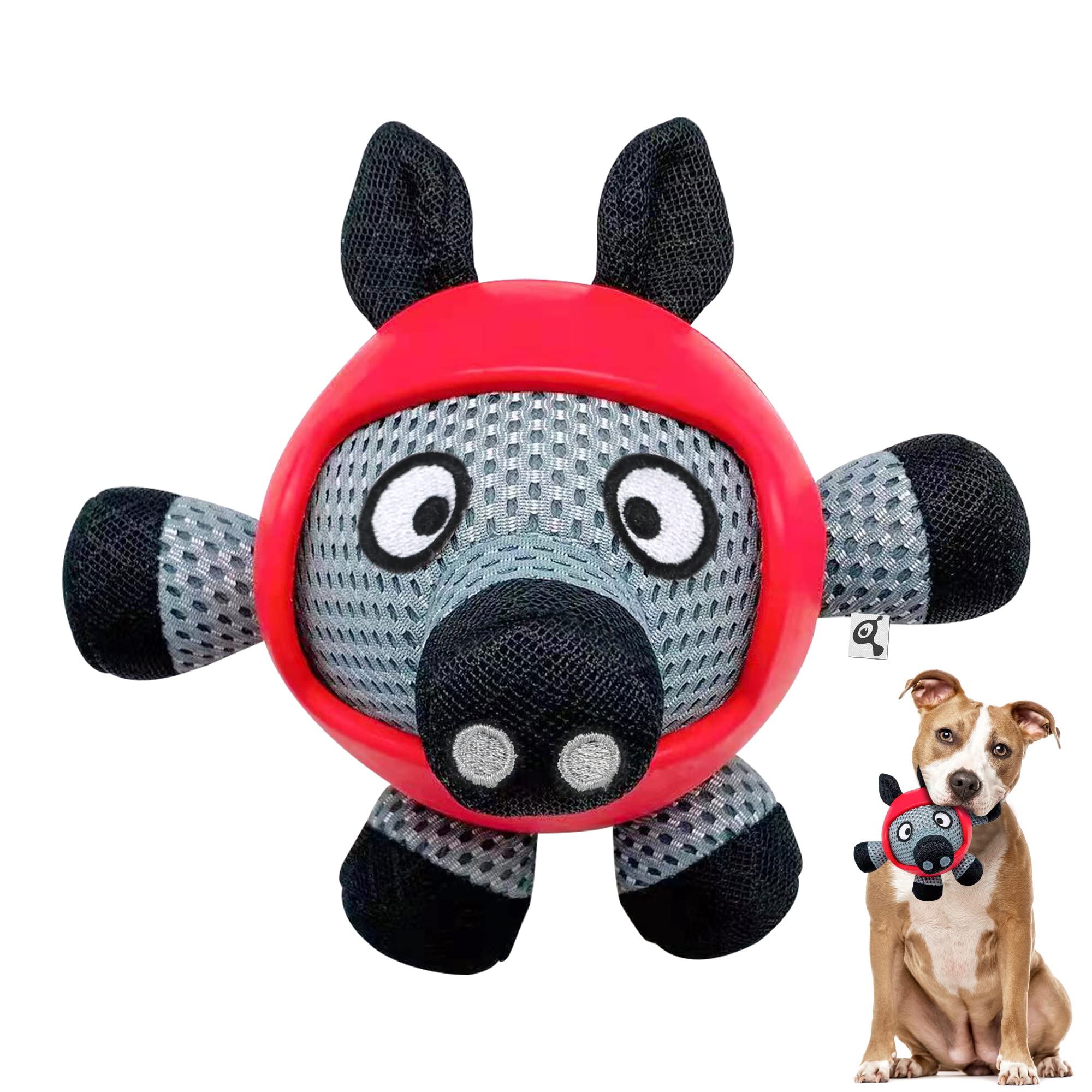 Interactive Dog Toys, Durable Interactive Pig Dog Chew Toy with Rubber ...