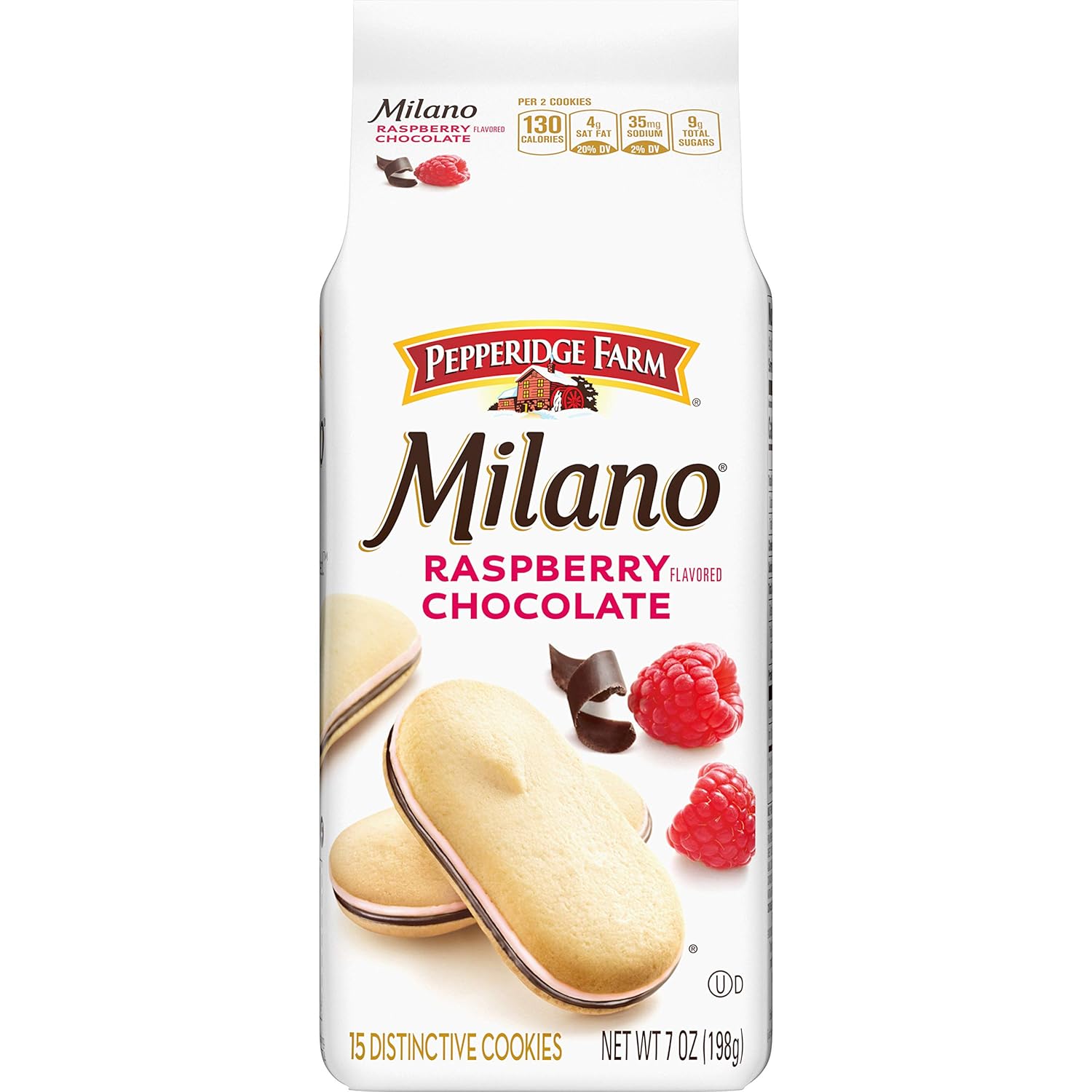 Amazon.com: Pepperidge Farm Milano Cookies, Raspberry Chocolate, 7 oz ...