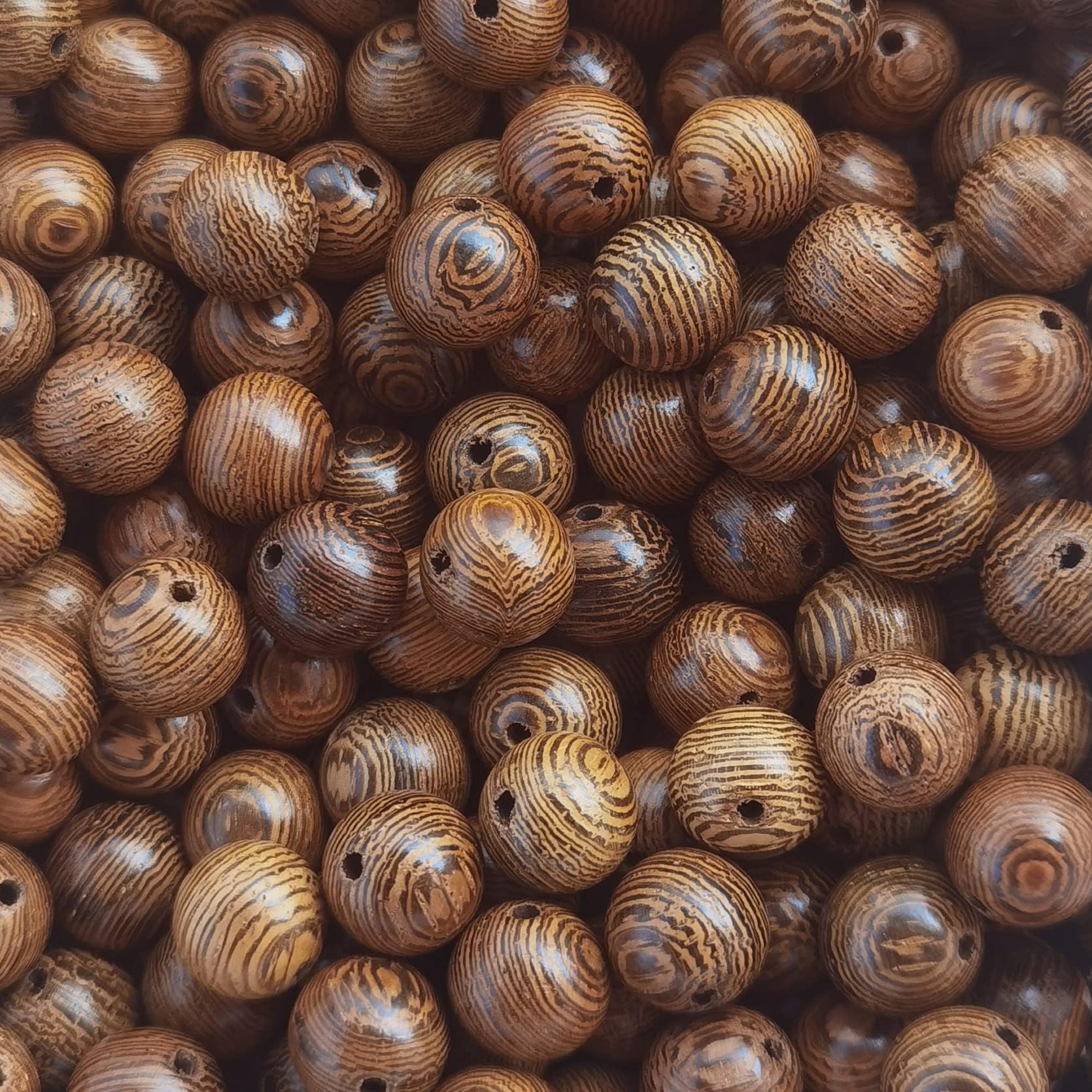 Amazon.com: Tacool 500pcs Wood Beads Round Beads for Jewelry DIY Craft ...