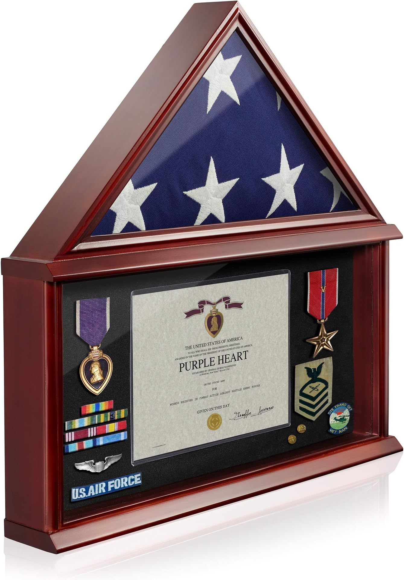 Amazon.com - Coast Guard Flag Display Case USCG Cutter Shadow Box USCG ...