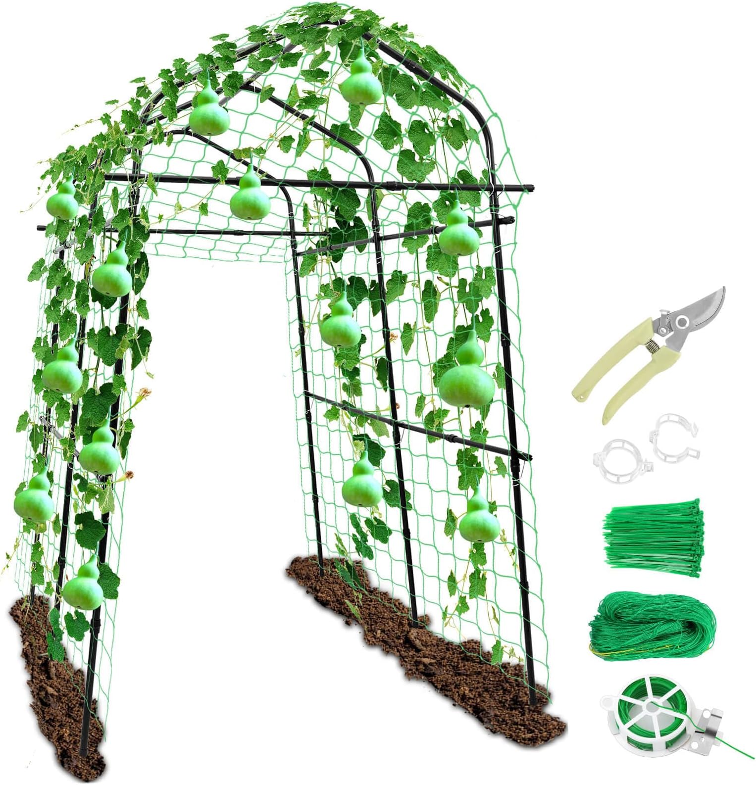 Amazon.com : Swity Home Garden Arch Trellis 7.2 Ft Tall Archway Garden ...