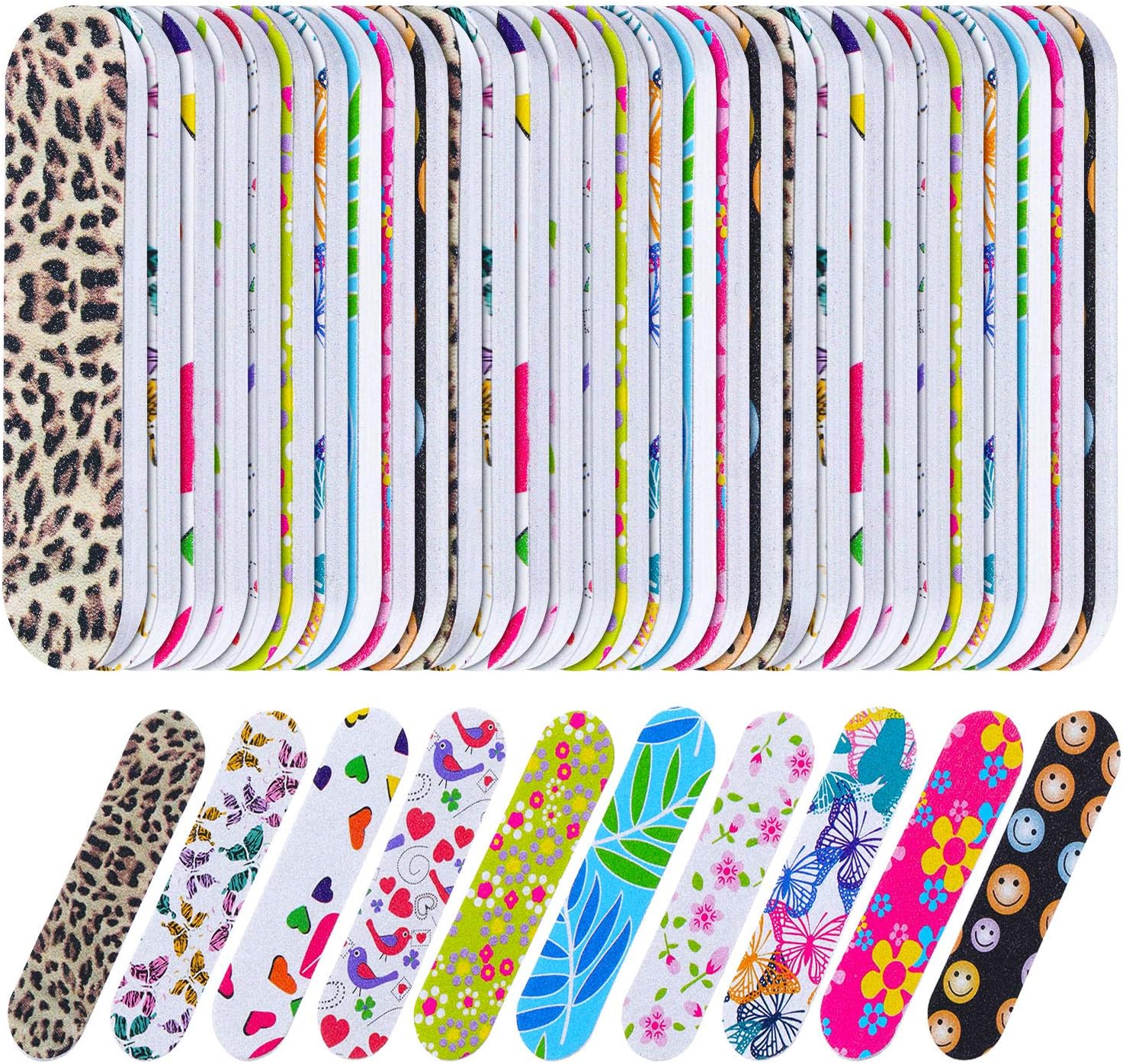 150 Pieces Disposable Mini Nail Files Bulk Double Sided Emery SMALL ...