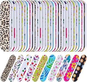 Mudder 150 Pieces Disposable Mini Nail Files Bulk Double Sided Emery ...