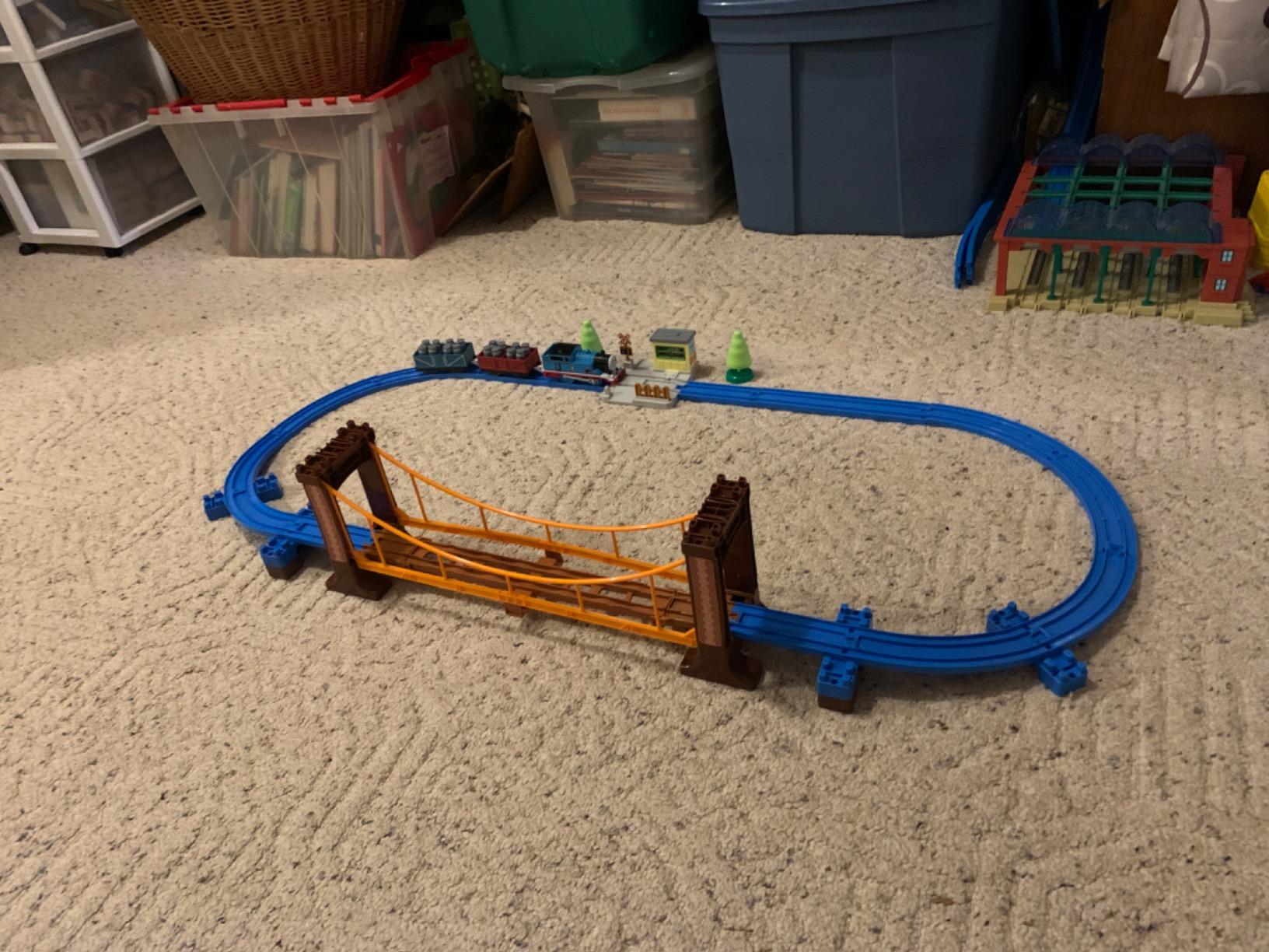 Amazon.com: Thomas The Tank Engine: Set of Rickety Suspension Bridge ...