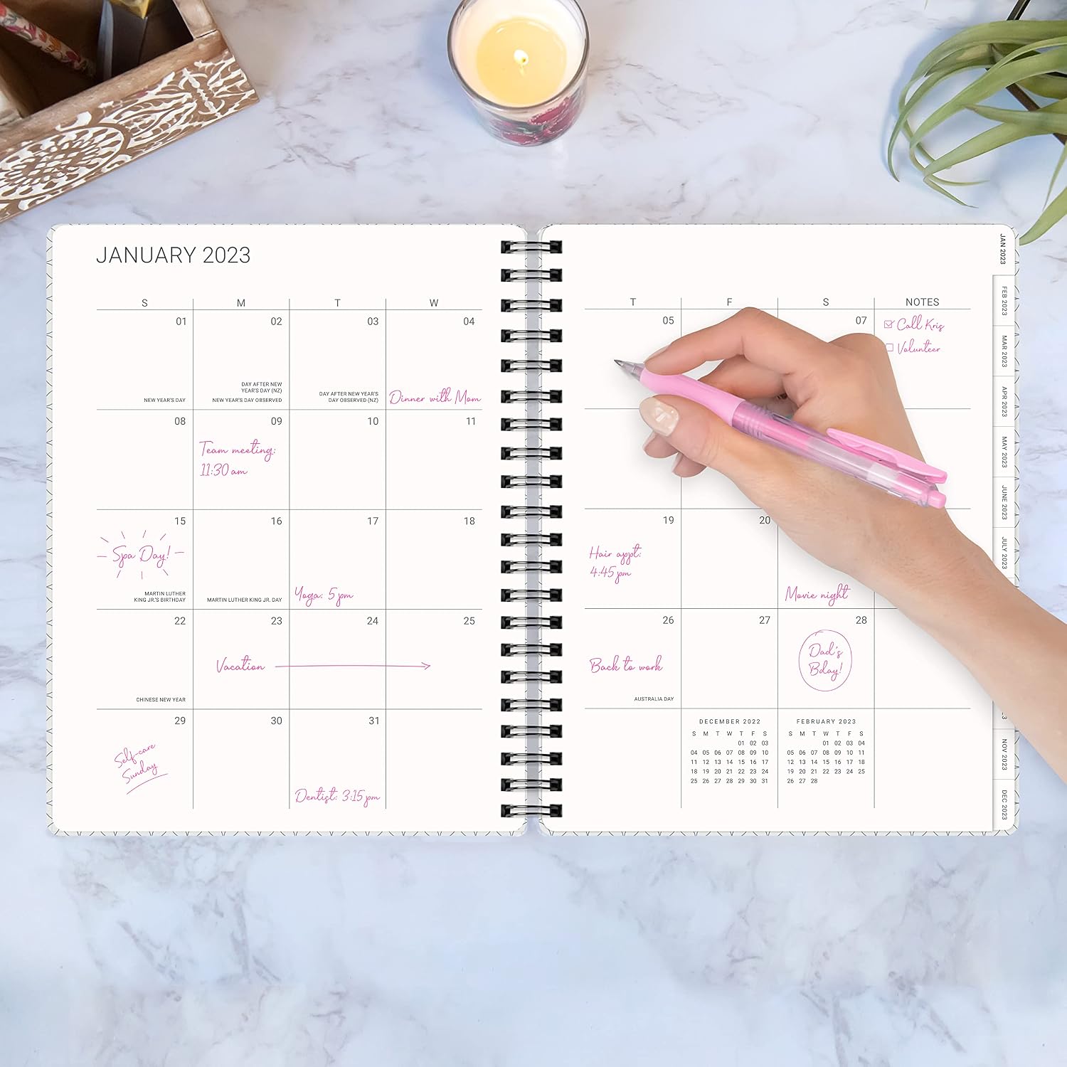 Buy Orange Circle Studio Baxter 2022-2023 Planner - 17-Month Tabbed ...