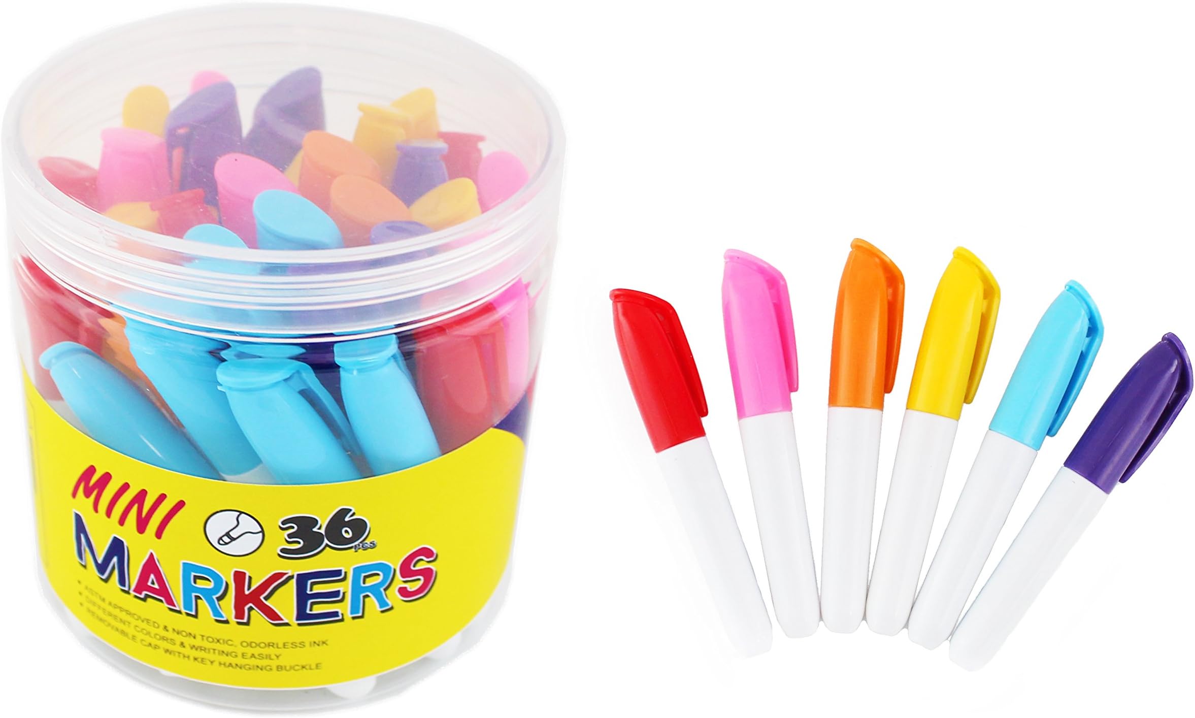 Amazon.com : SKKSTATIONERY 36-Pcs Mini Markers, Assorted Colors, Mini ...