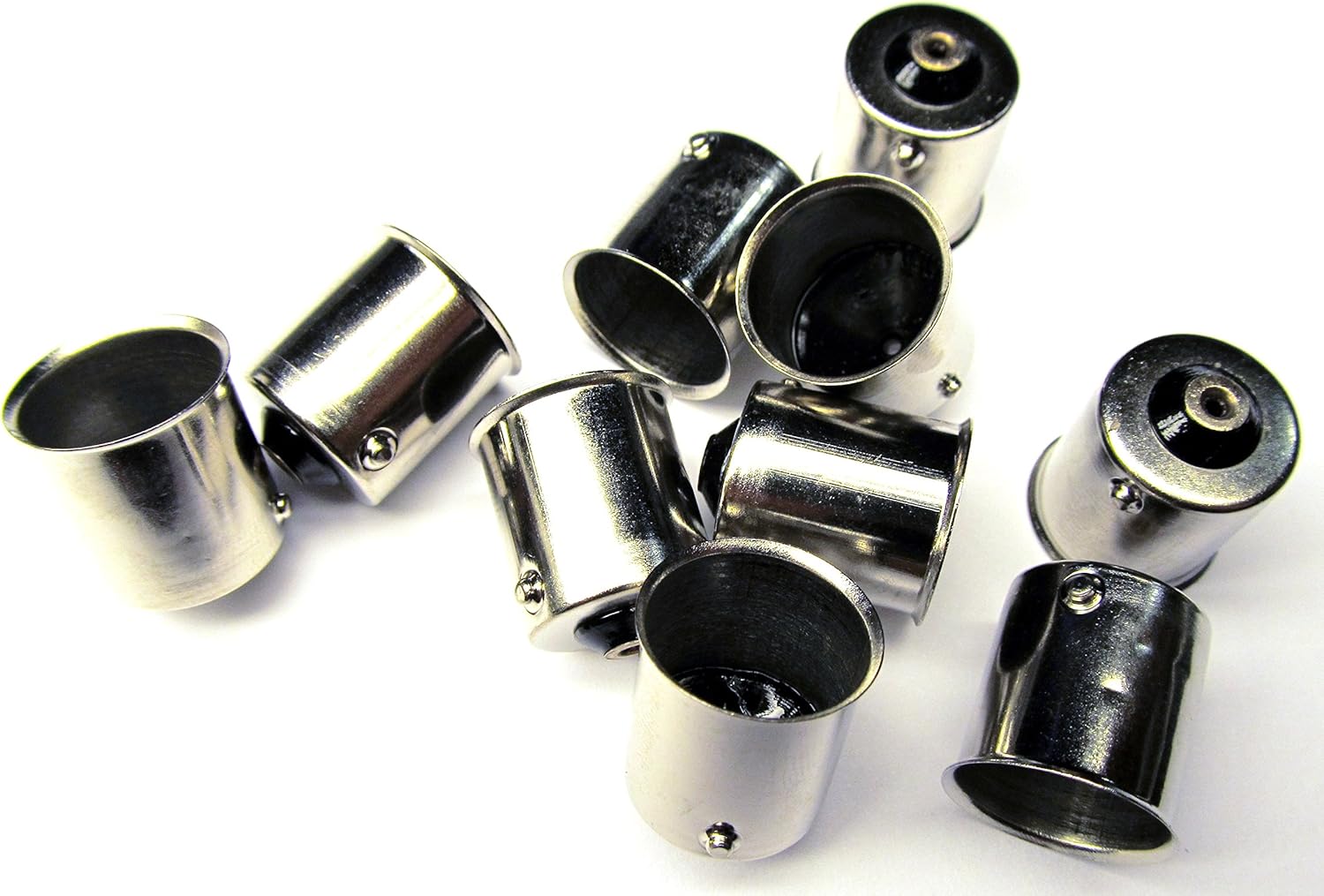 BA15s Bayonet Base 10 Pack Car LED Light Lamp Bulb Socket Base Adapter ...