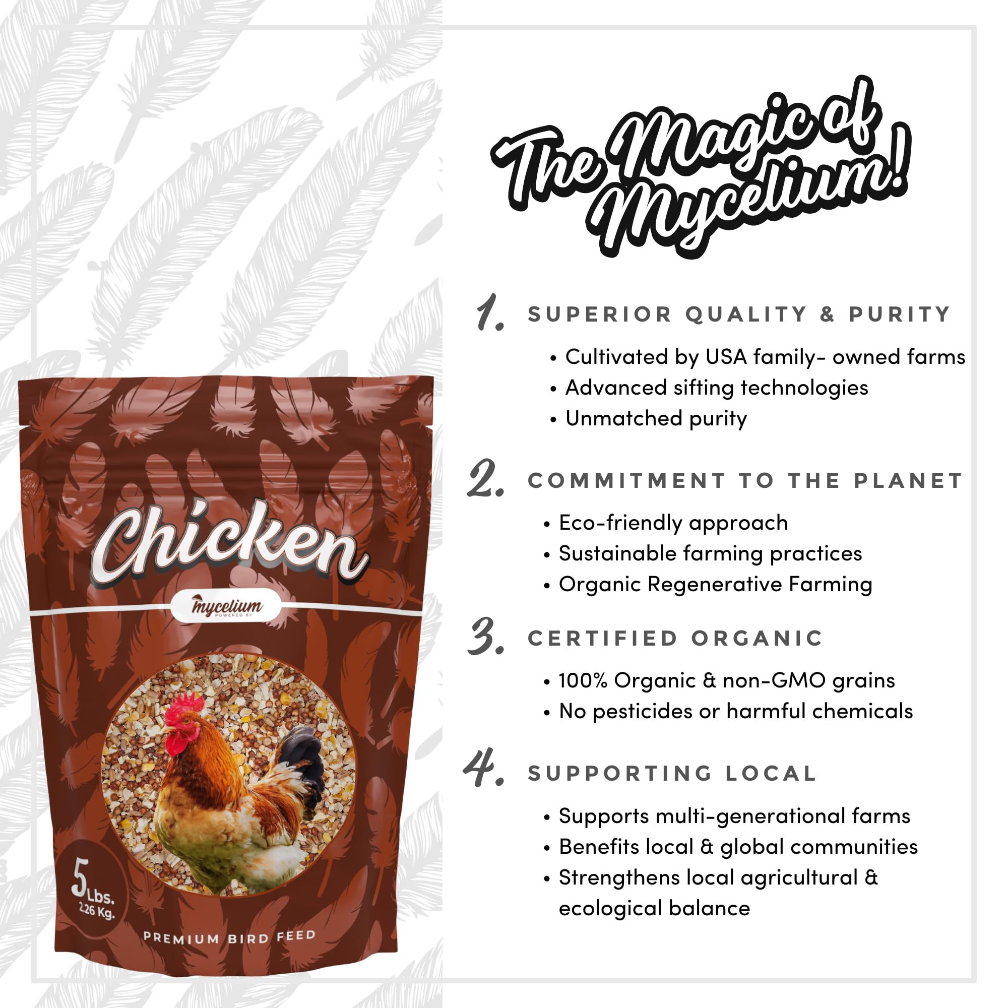 Snapklik.com : Premium Chicken Scratch Feed Organic, Non-GMO, High ...