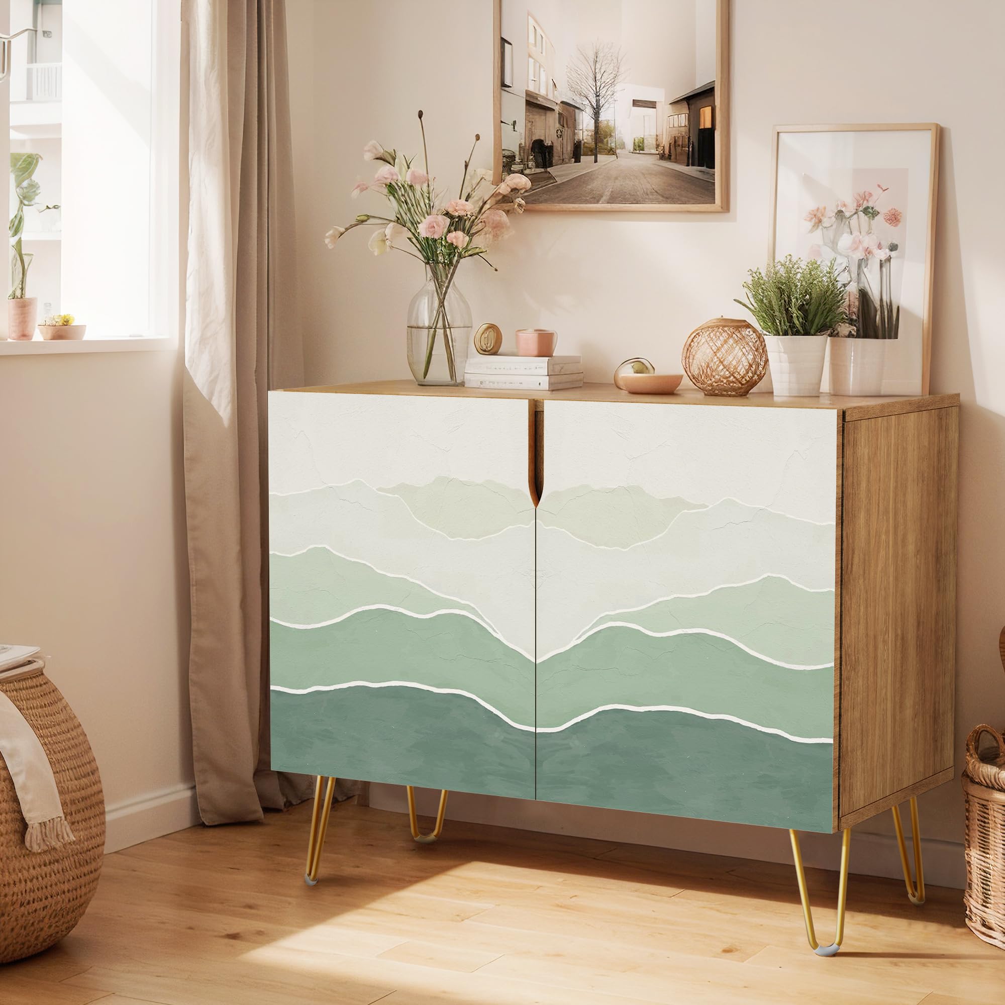 Amazon.com - SIGNWIN Sideboard Buffet Cabinet, Kitchen Storage Cabinet ...