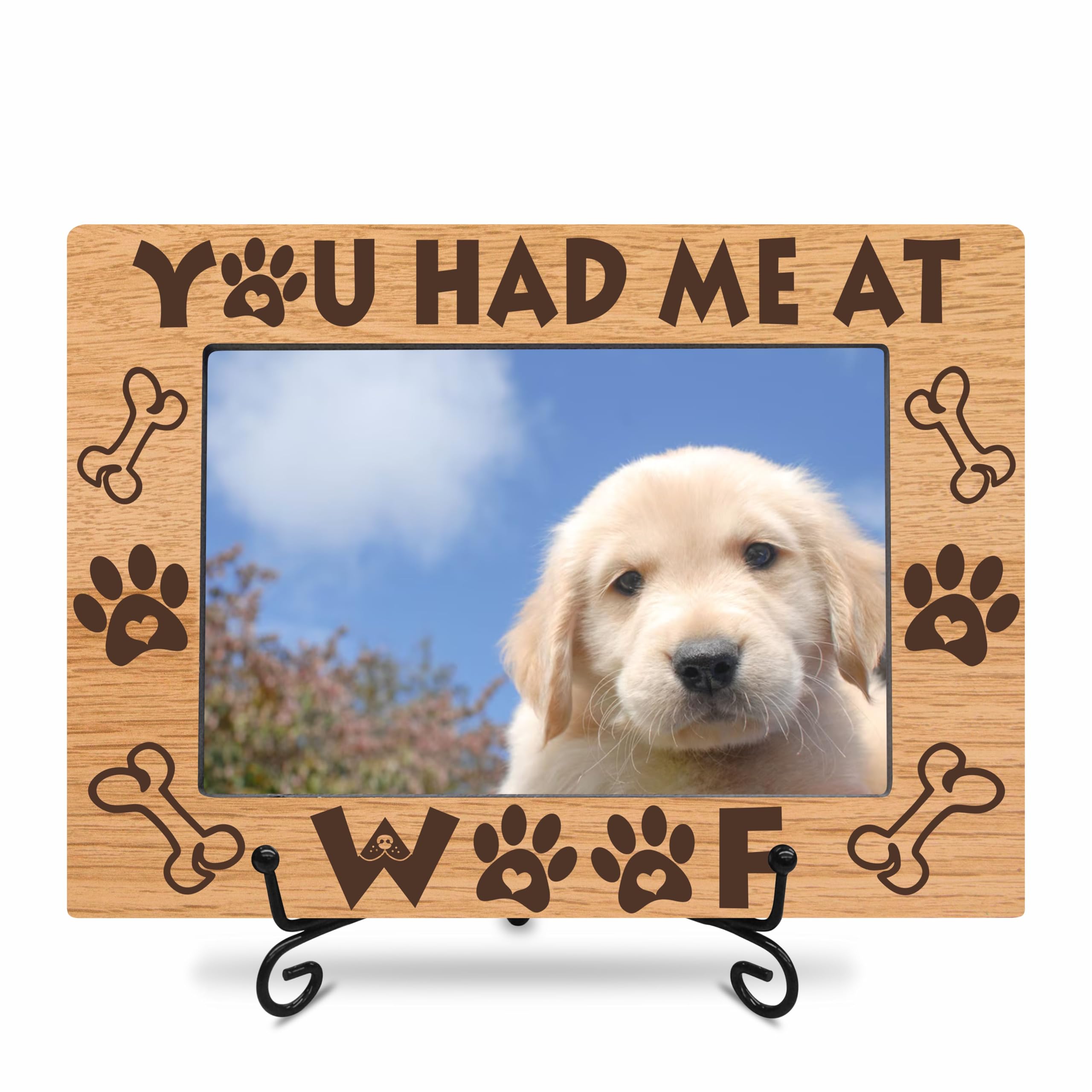 Amazon.com - Wooden Picture Frame -You Had Me At Woof - 4x6 Horizontal ...