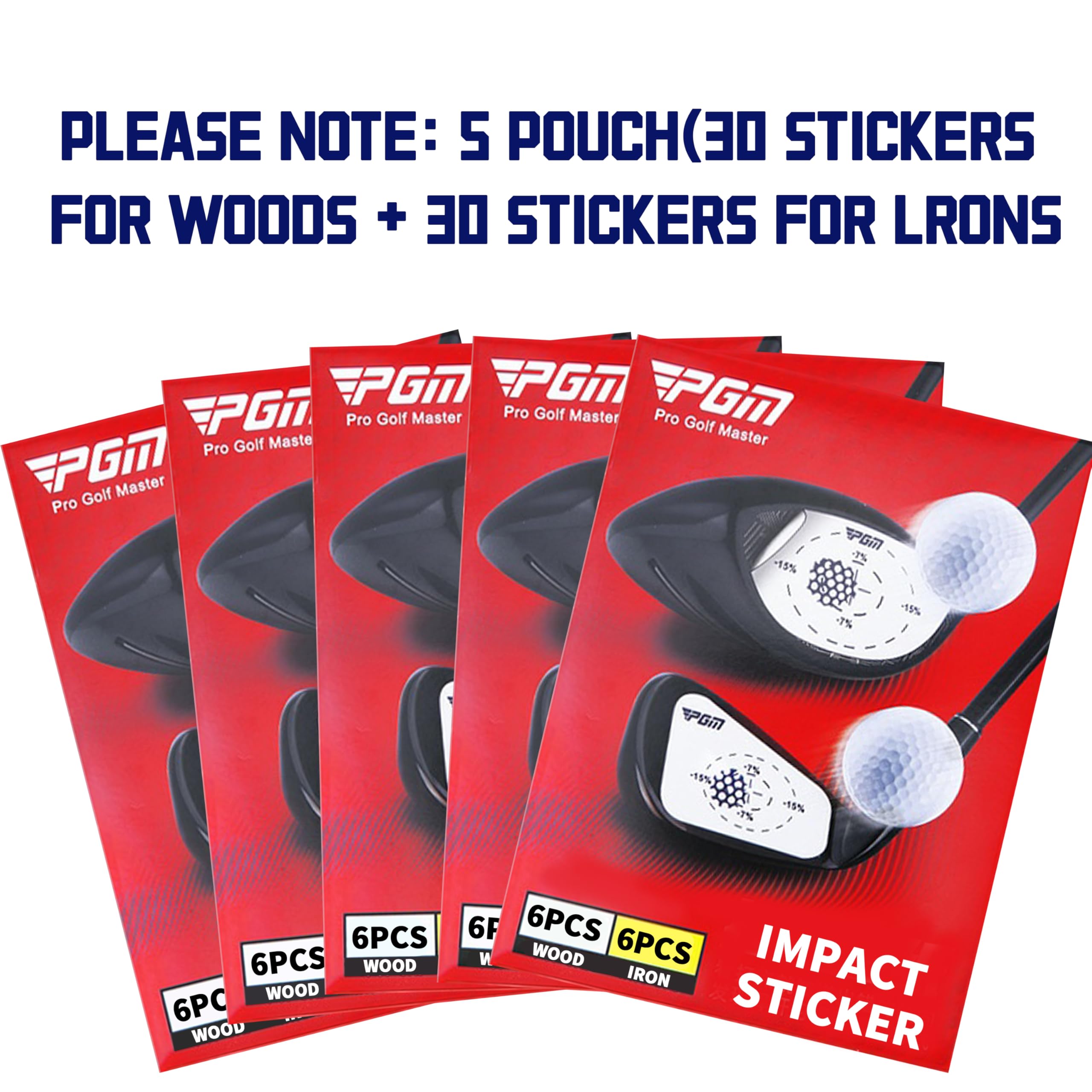 Snapklik.com : Golf Impact Tape Set 60 Pcs, Self-Teaching Sweet Spot ...