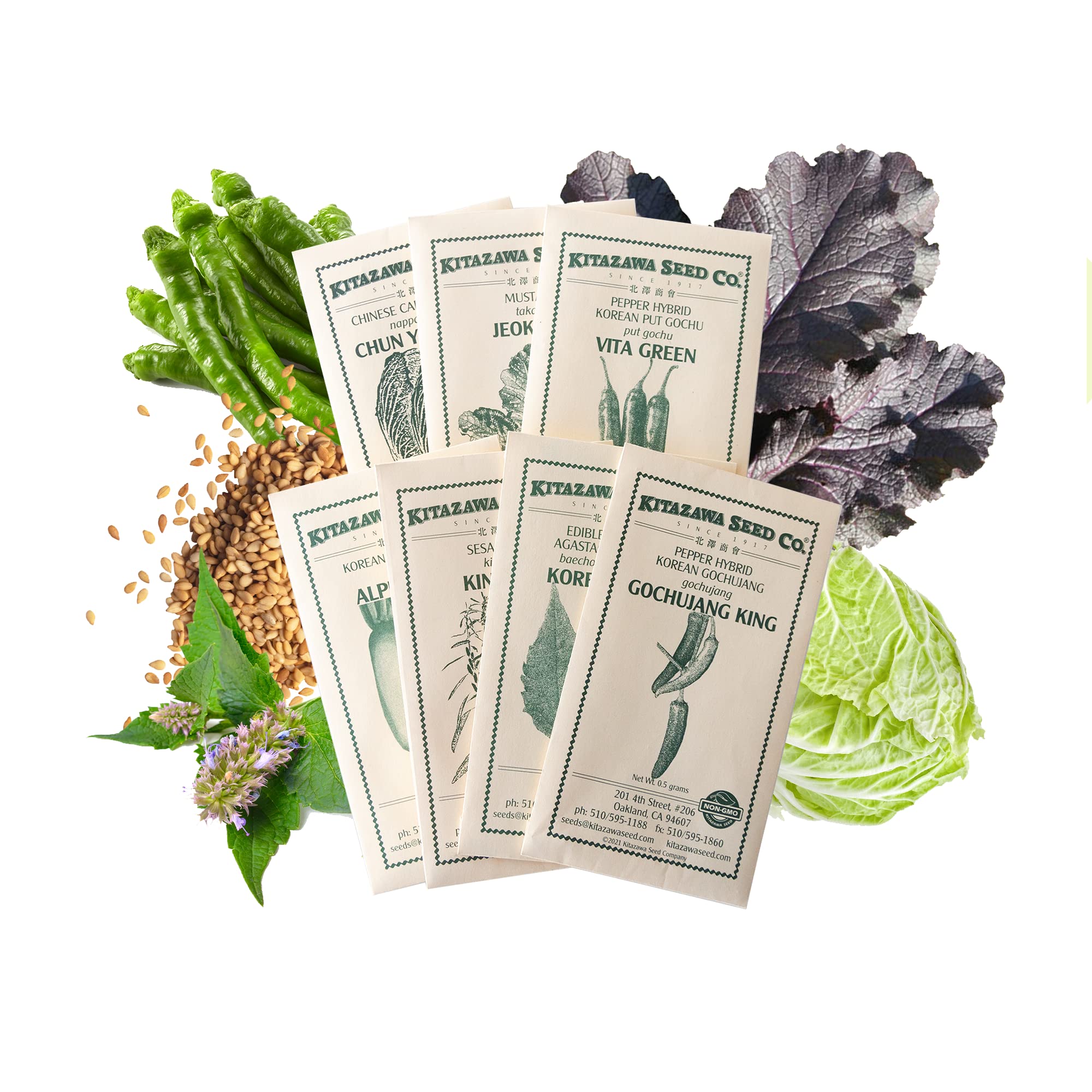 Amazon.com : Asian Chef's Specialty Seed Assortment - Korean Cuisine ...