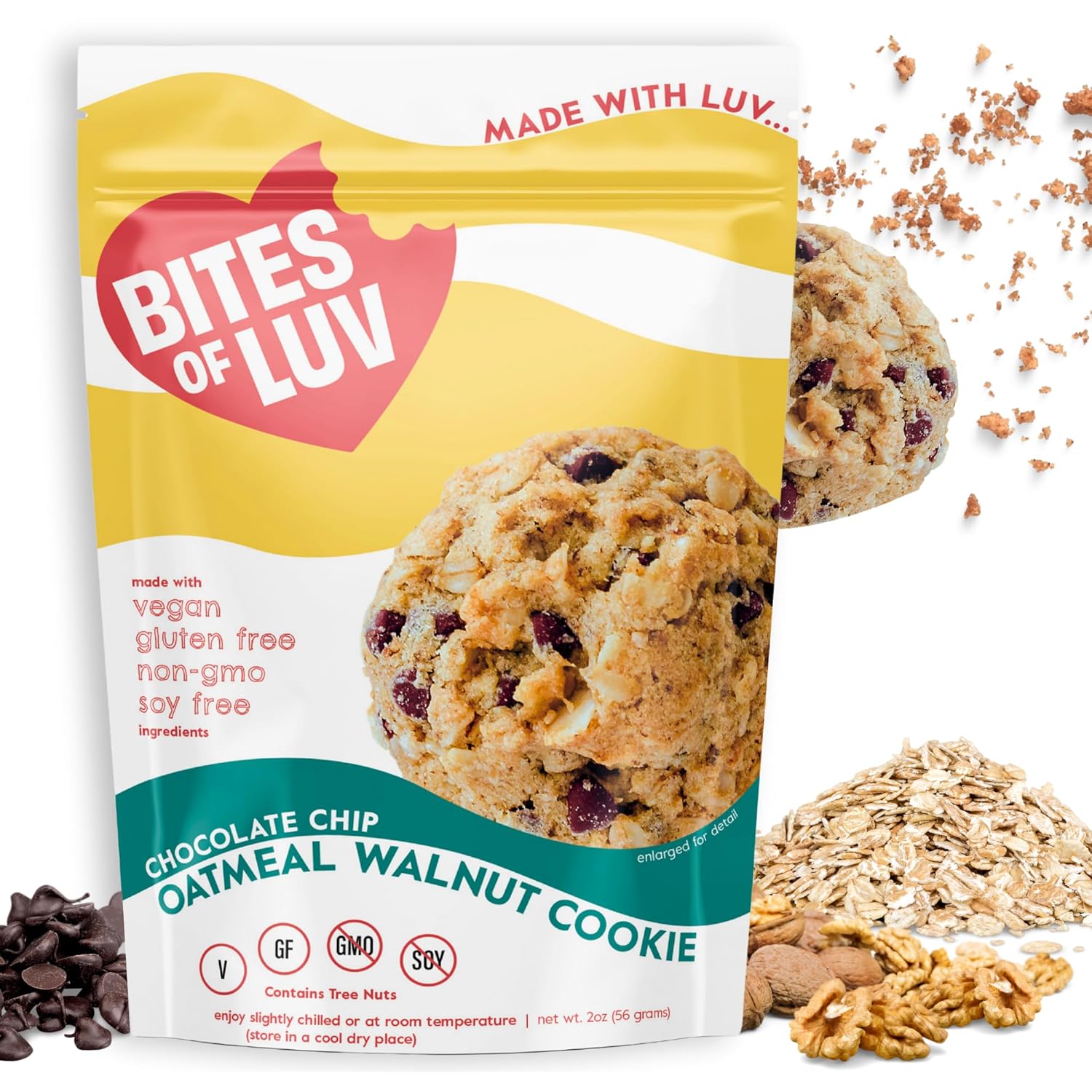 Amazon.com: BITES OF LUV Vegan Cookies – Gluten Free, Soy Free, Nut ...