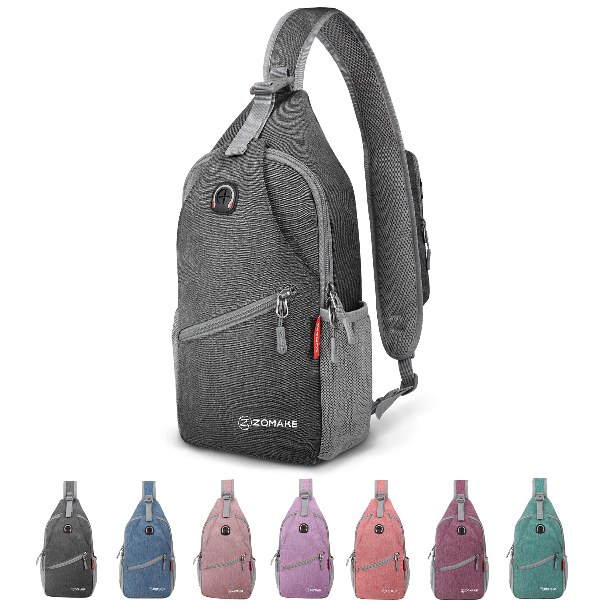 Snapklik.com : ZOMAKE Small Sling Bag-Travel Sling Backpack, Waterproof ...