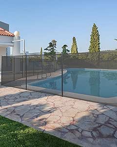 Amazon.com : TROPOW Pool Safety Fence, 4x12 FT Pool Fences for Inground ...