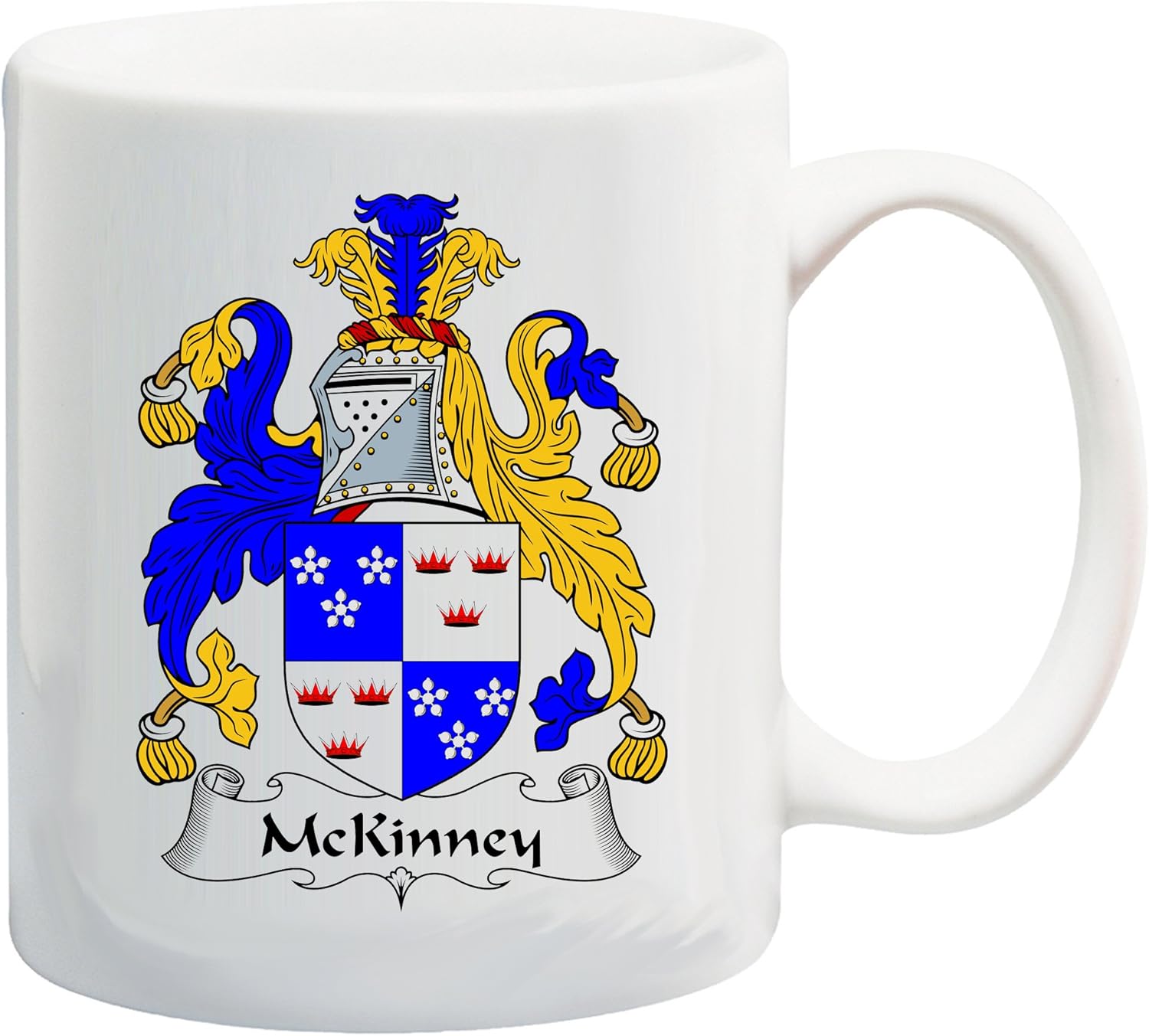 Amazon.com | McKinney Coat of Arms/McKinney Family Crest 11 Oz Ceramic ...