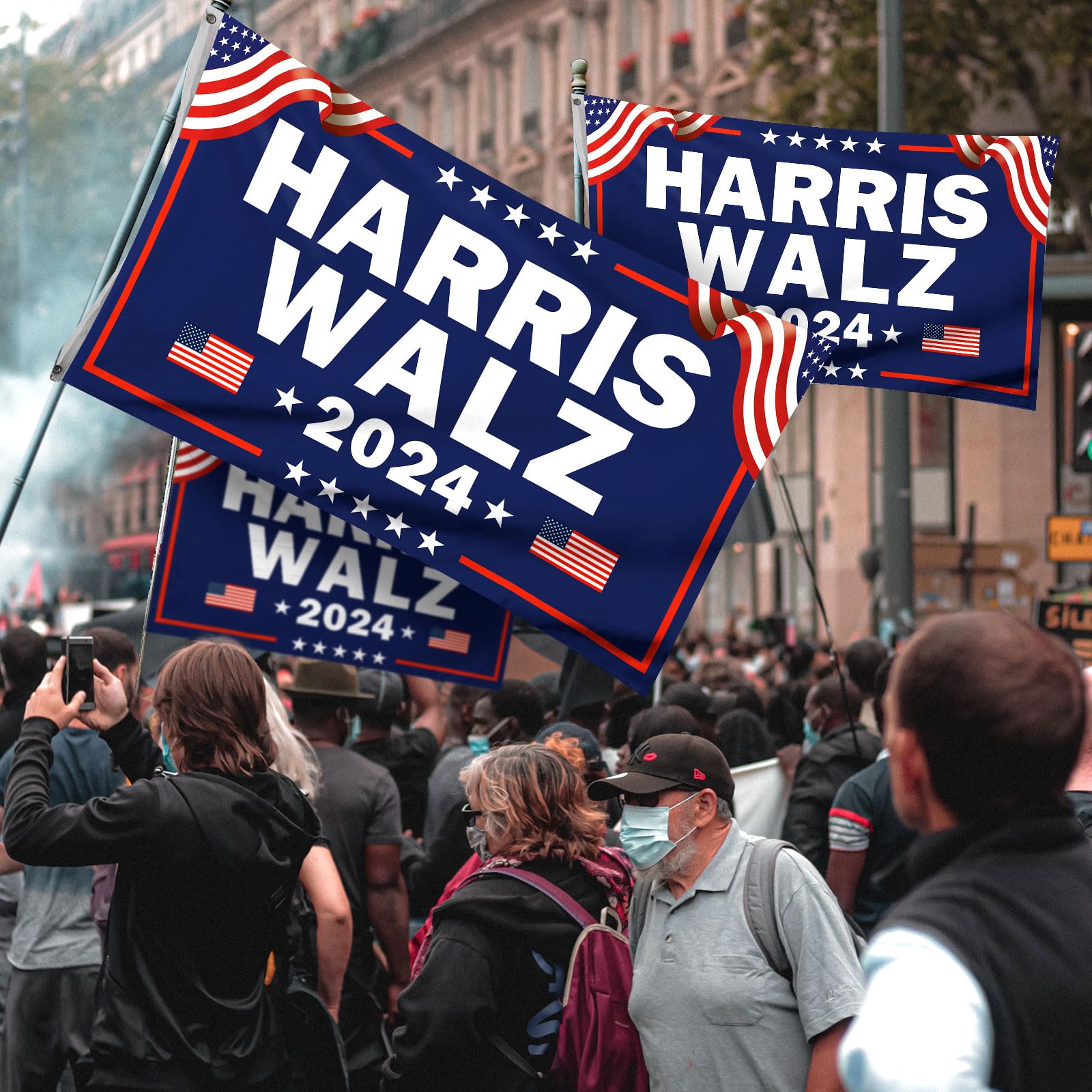 Snapklik.com : Kamala Harris Tim Walz 2024 Flag Kamala Harris Tim Waltz ...