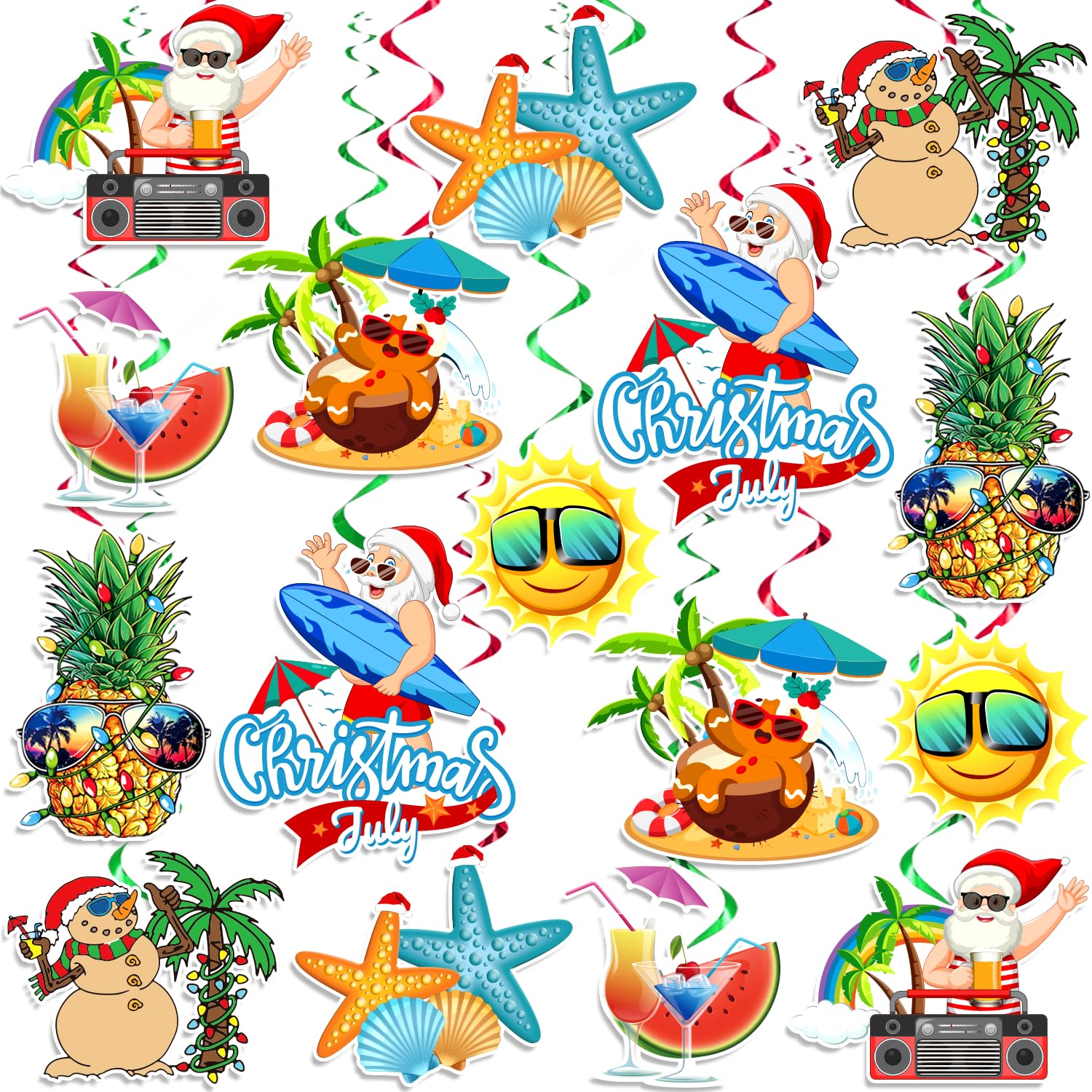 Hawaiian Christmas Party Decorations