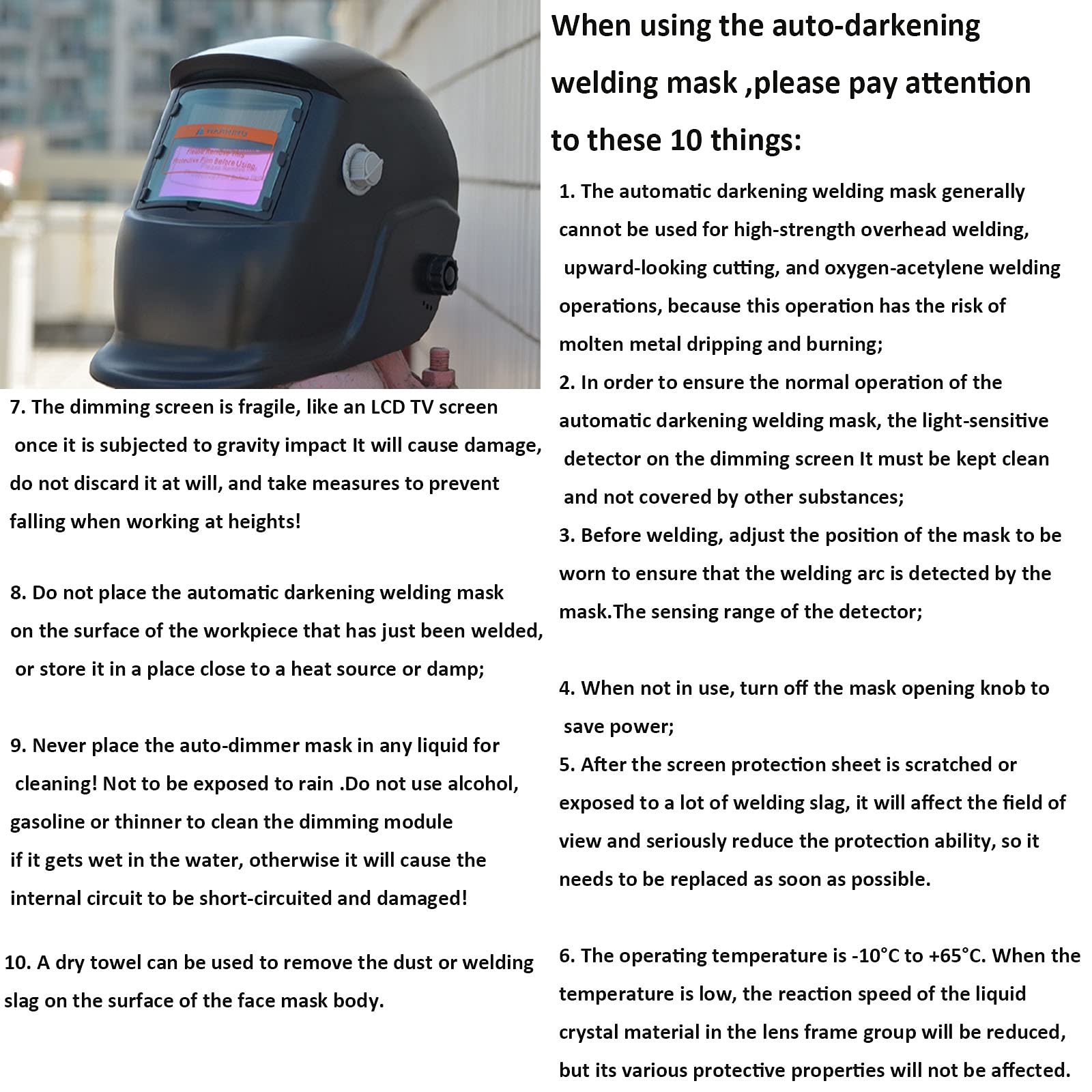 Prostar Welding Helmet Mosa CS 230 YSX Diesel Welder Generator