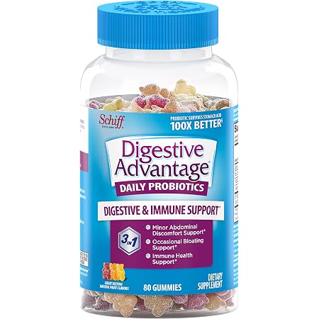 Amazon.com: Daily Probiotic Gummies for Digestive Health & Gut Health ...