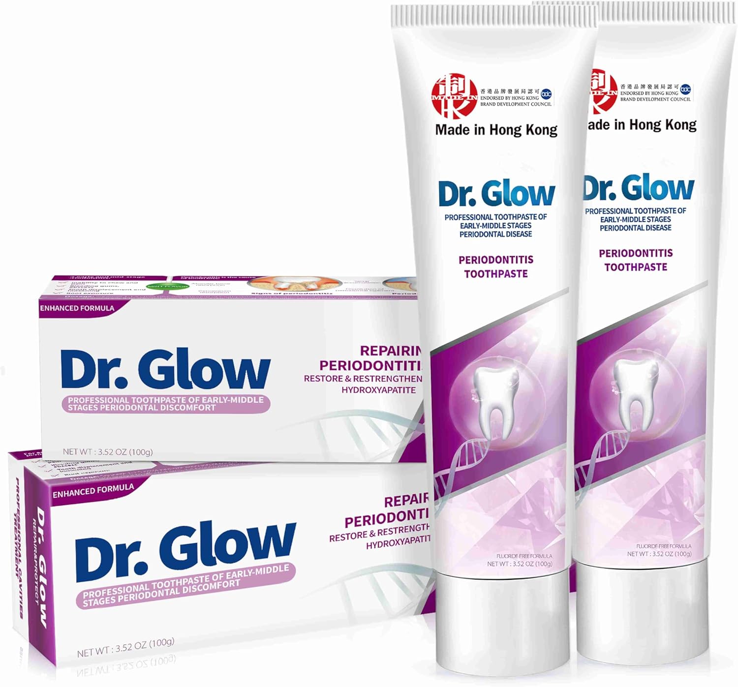 Amazon.com: Dr. Glow Toothpaste Gum Repair for Receding Gums ...