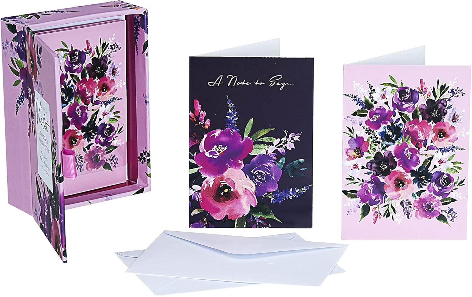 Design By Violet Wild Roses 20 Note Cards – BigaMart