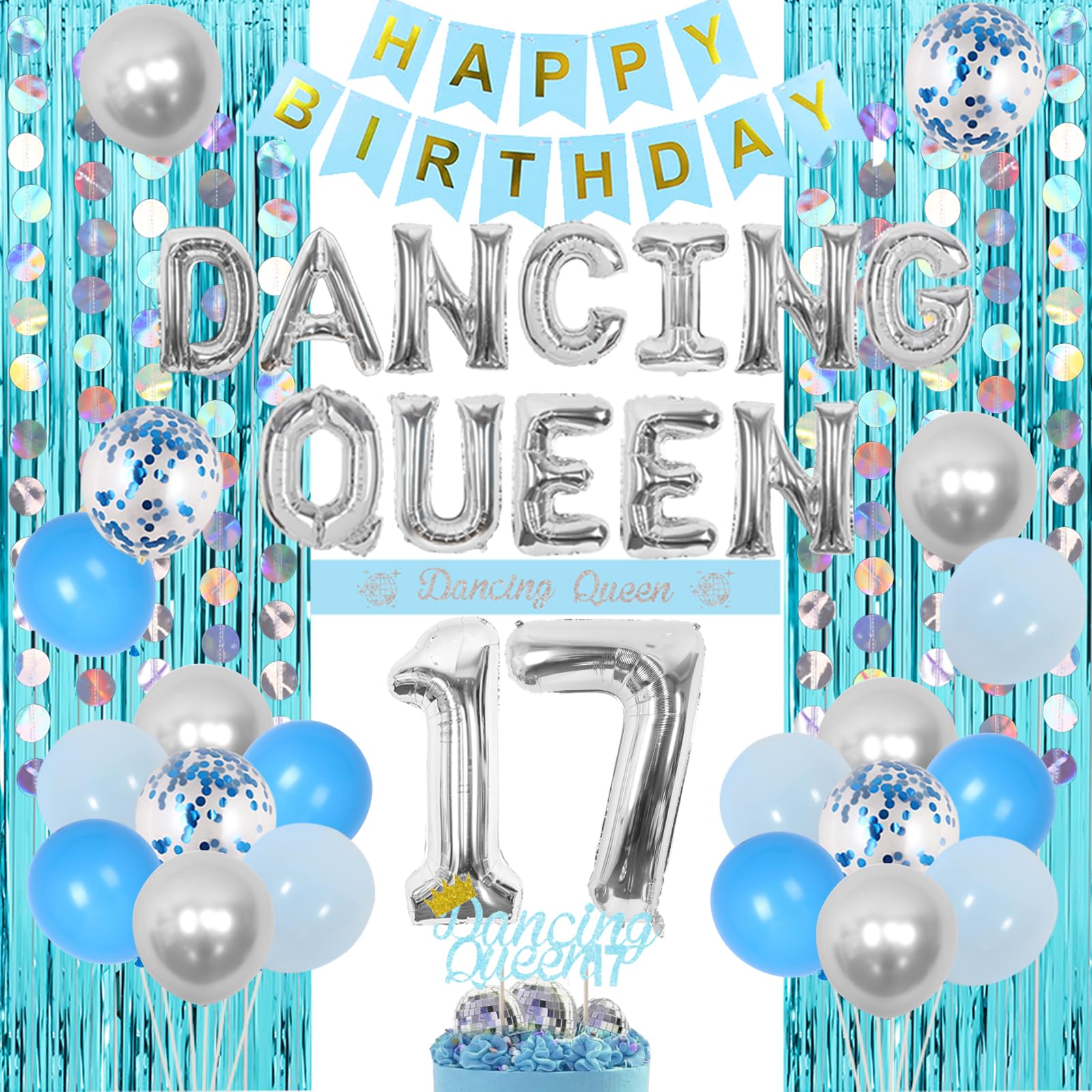 We Will Miss You Banner Rose Gold 17th Birthday Banner - Dancing Queen ...