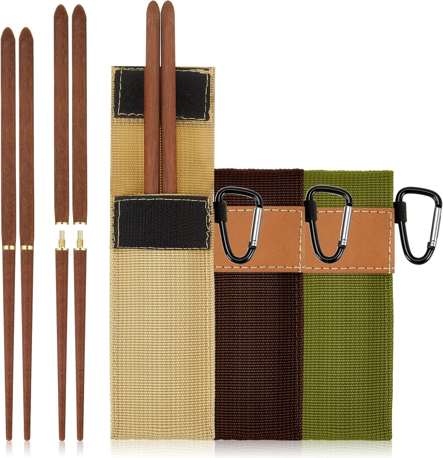 Amazon.com: Rosewood Foldable Wood Chopsticks Portable Outdoor Utensils ...