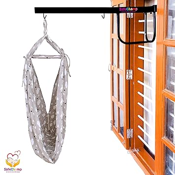 SafeChamp Cloud Baby Cradle Cloth with Seperator and Metal Window ...