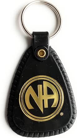 RecoveryChip NA Keychain Black Multiple Years of Sobriety Narcotics ...