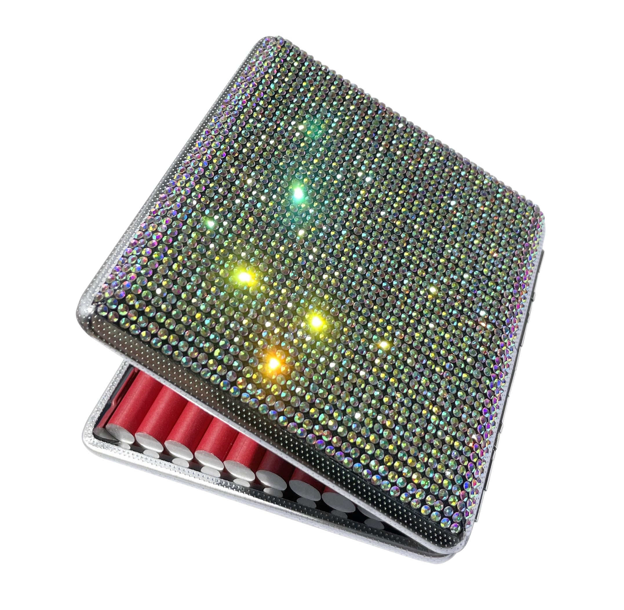 Amazon.com: Bling Cigarette Case, Stainless Steel Cigarette Holder ...