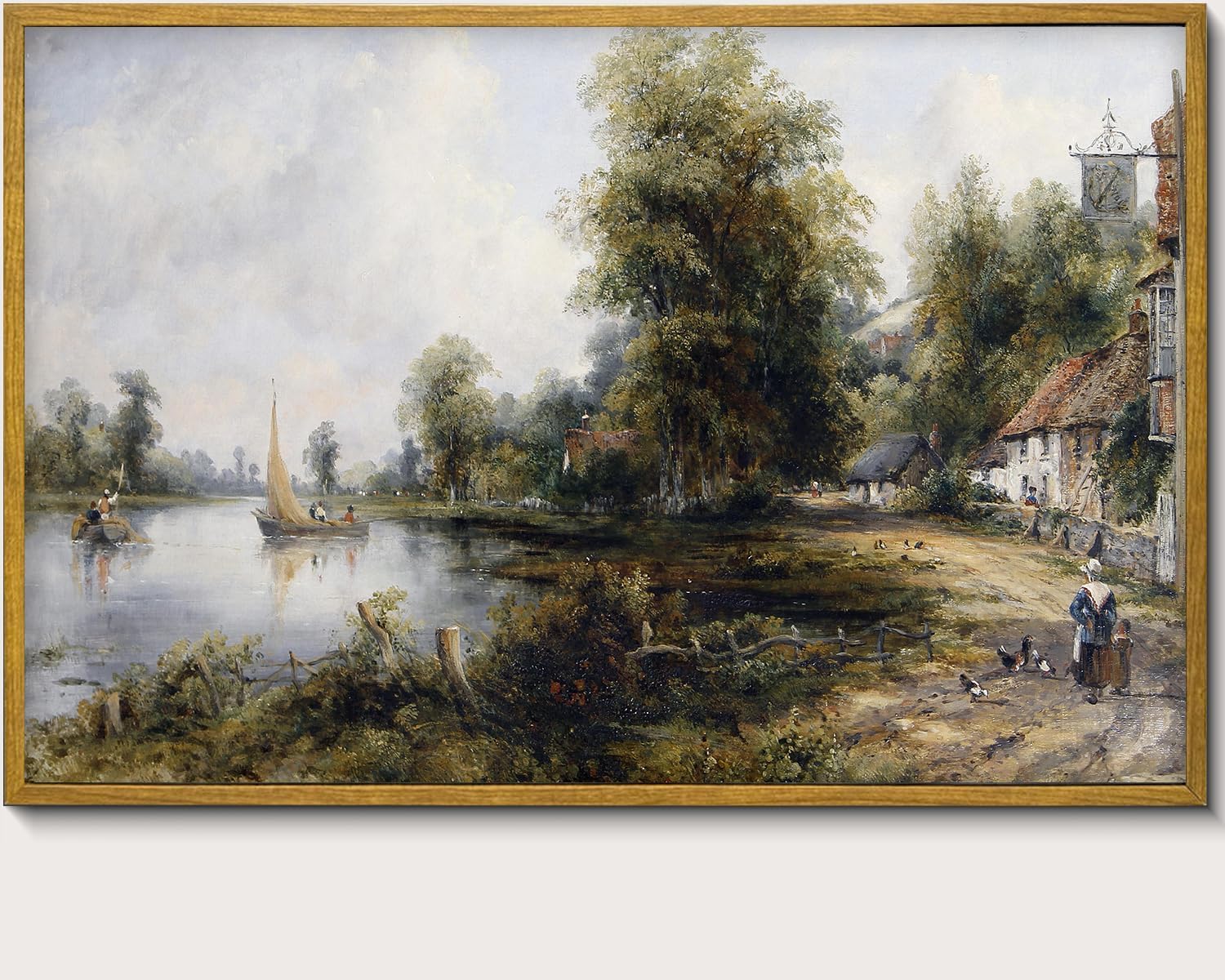 Amazon.com: DECORRECOR Vintage Landscape Art for Home Wall Decor, 16x24 ...