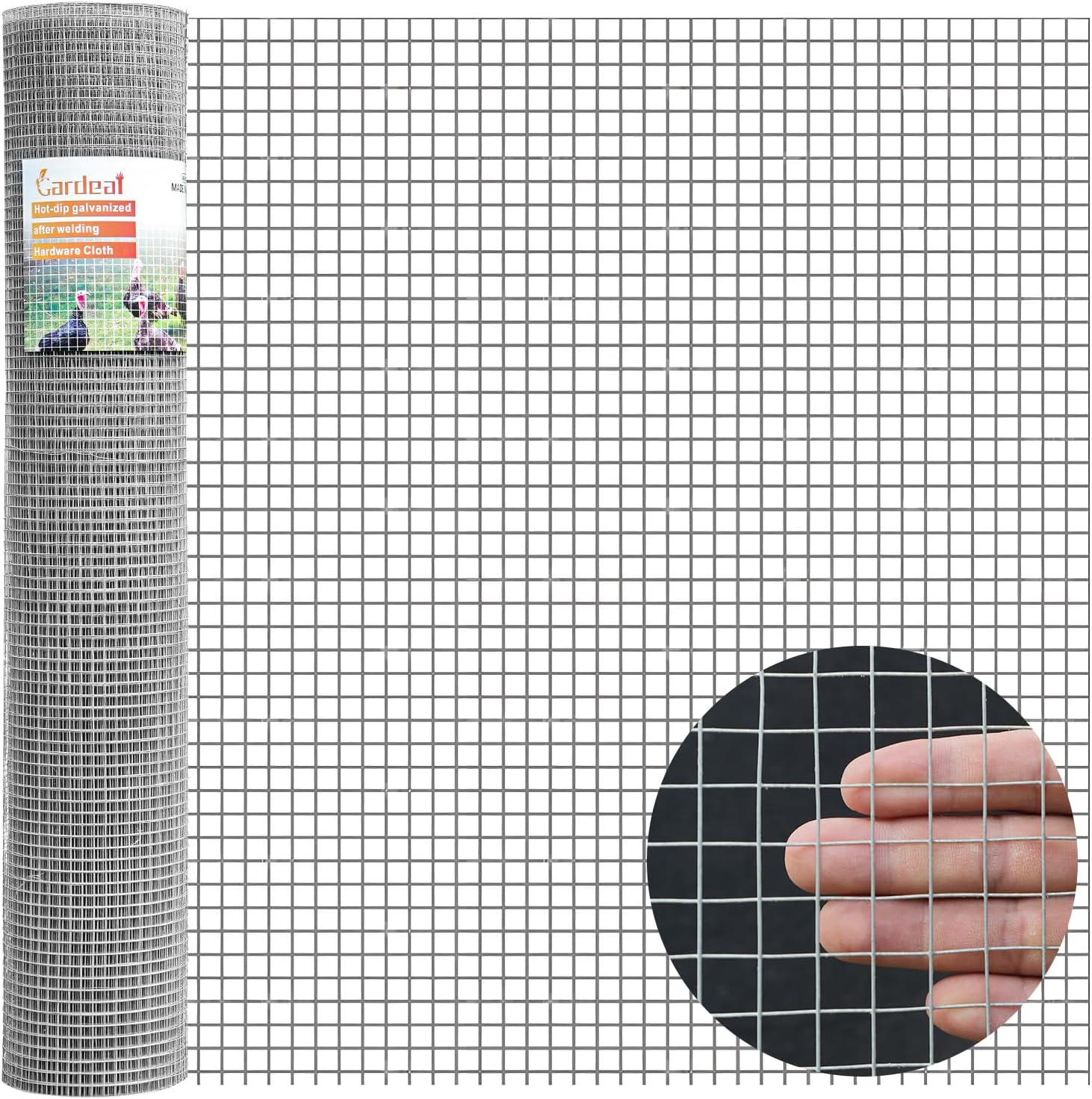 Hardware Cloth, 1/2 inch 16in x 50ft 21 Gauge, Heavy Gauge Chicken Wire ...