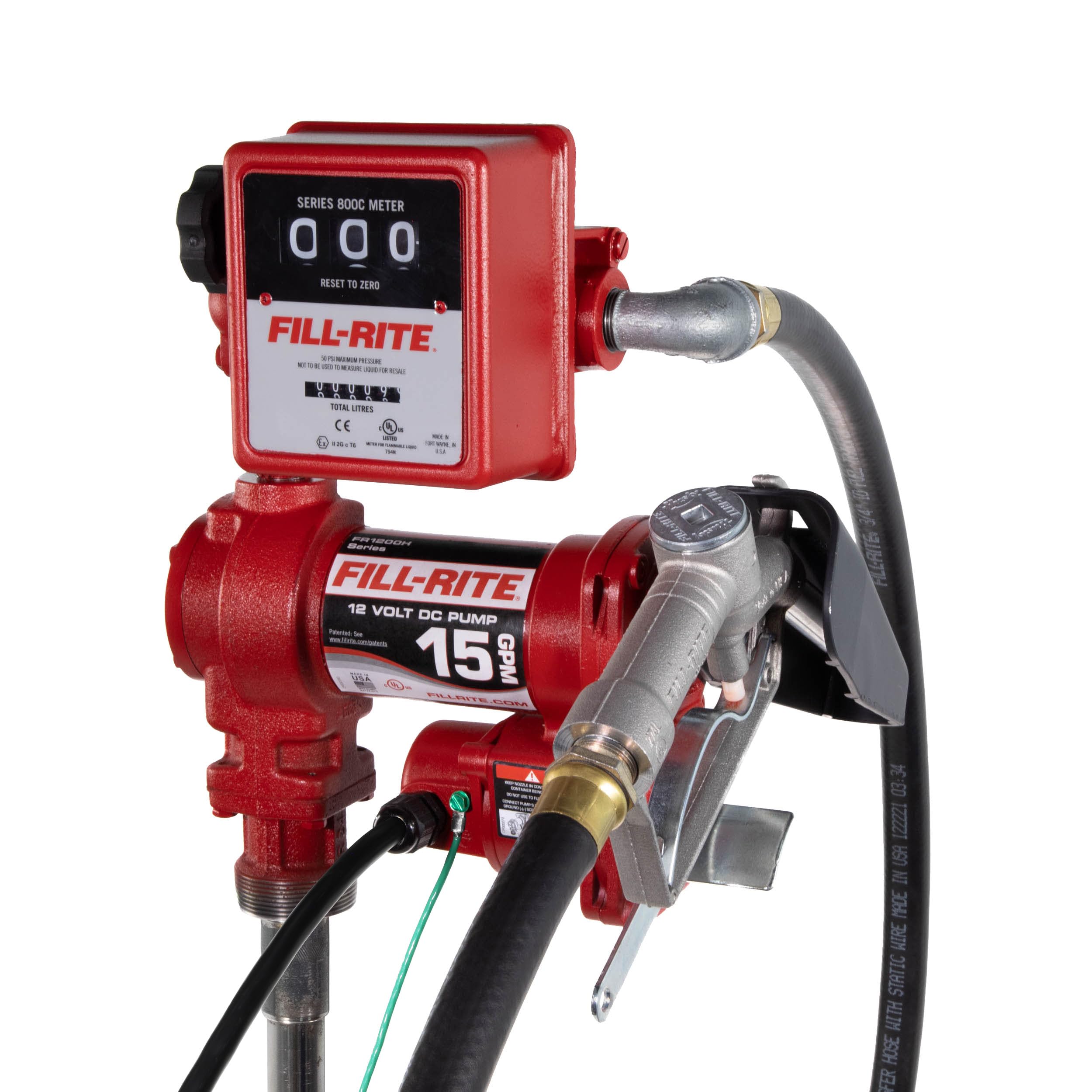 Snapklik.com : Fill-Rite FR1211HL 12V 15 GPM Fuel Transfer Pump