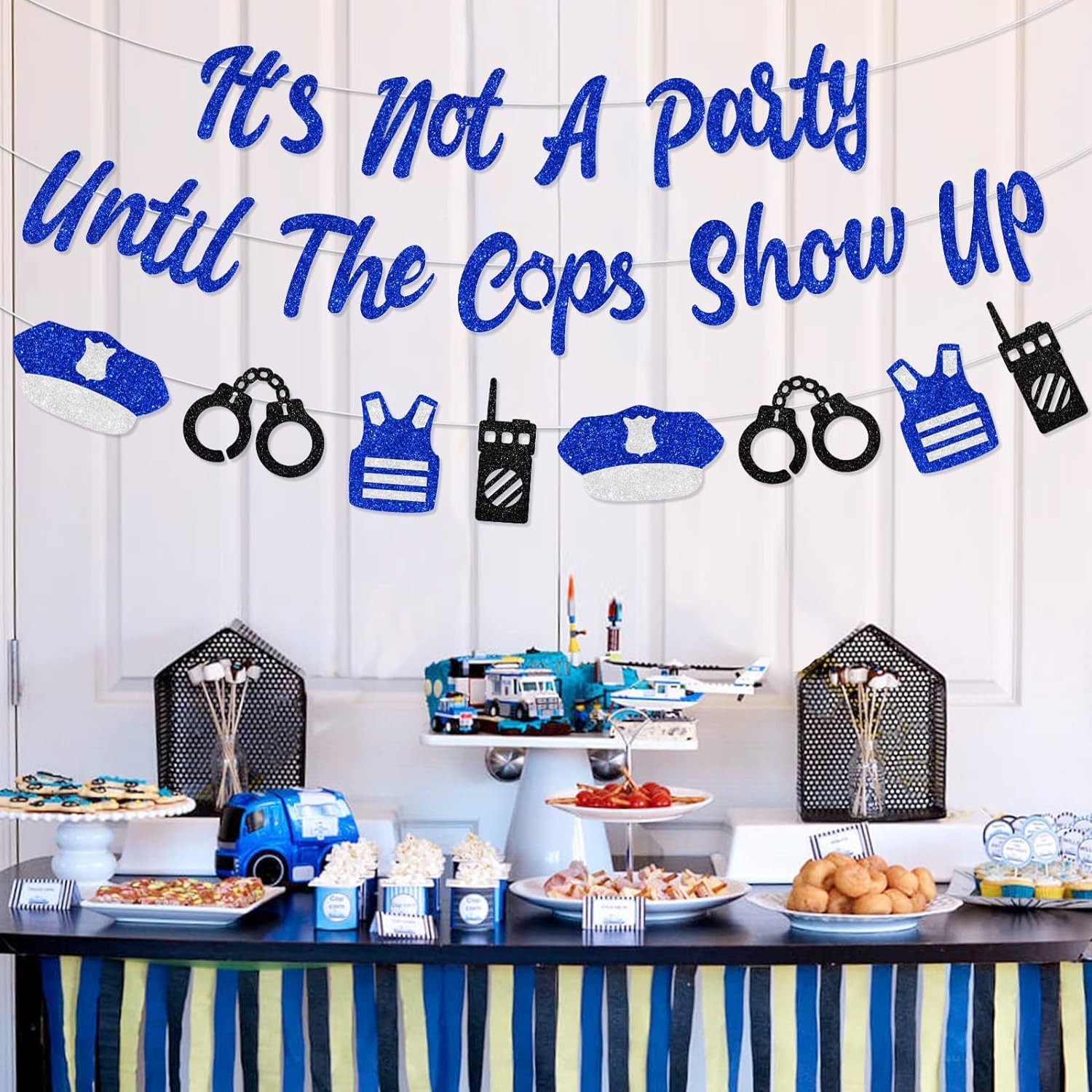 Police Officer Retirement Decorations Police Banner Party Until The ...