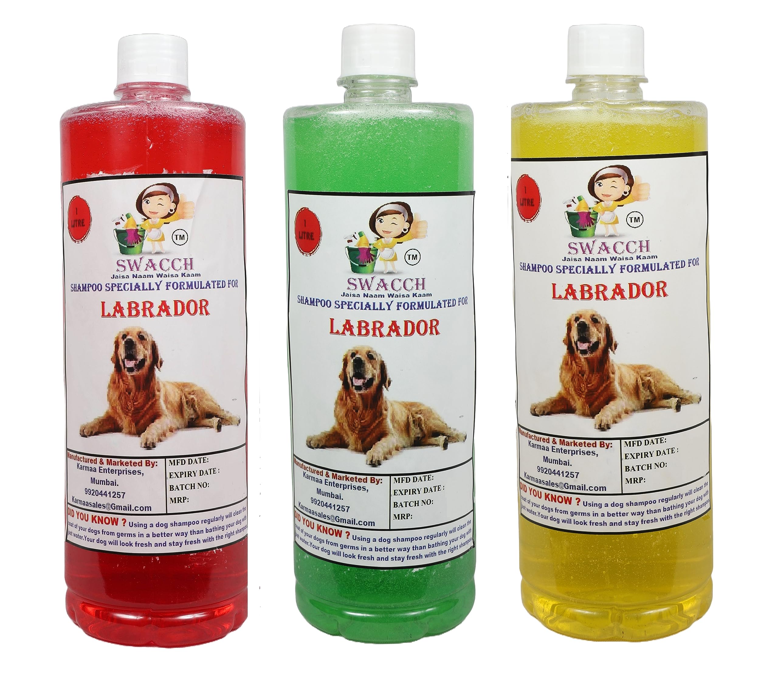 Buy SWACCH Specially FORMULATED for Labrador (1 Litre) (Combo Pack of 3 ...