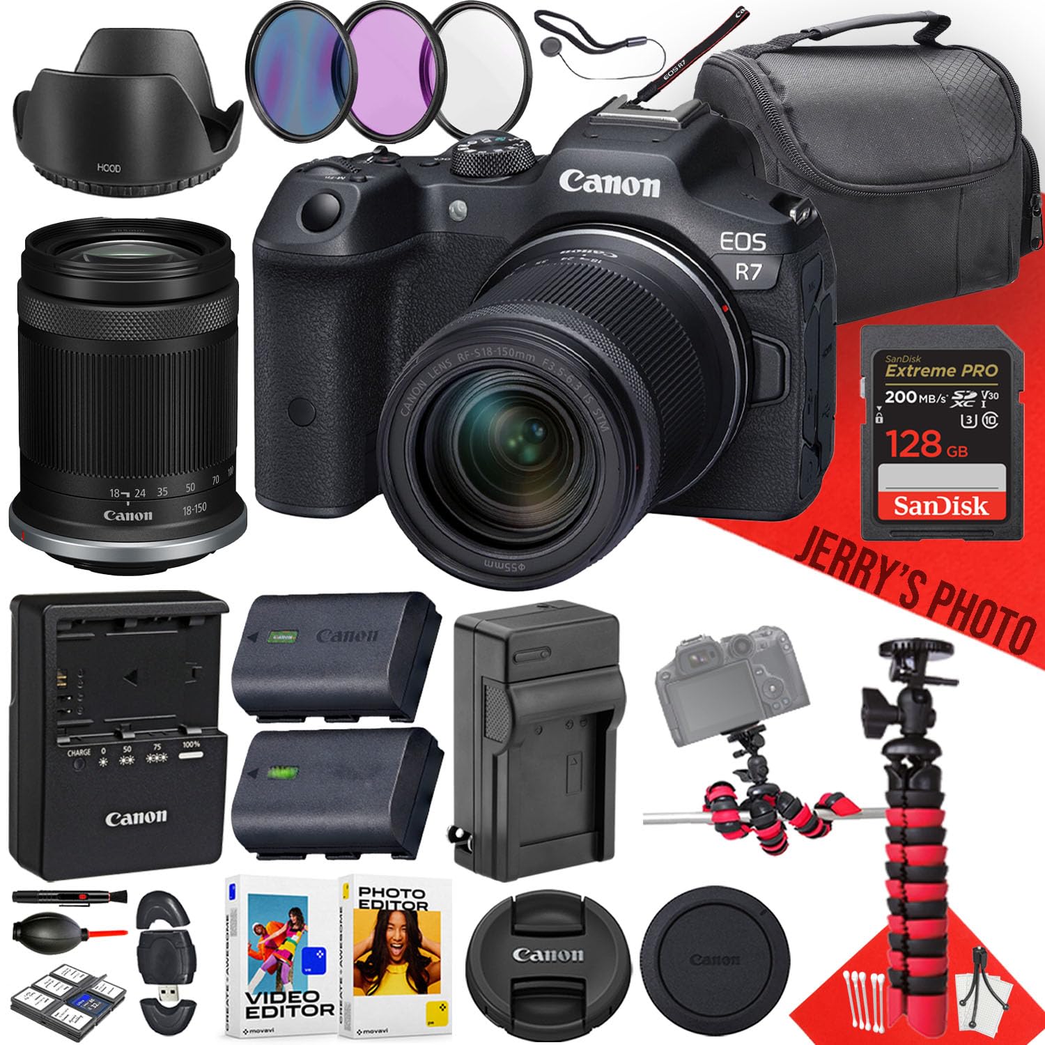 Amazon.com : Canon EOS R7 Mirrorless Camera with Canon RF-S 18-150mm f ...