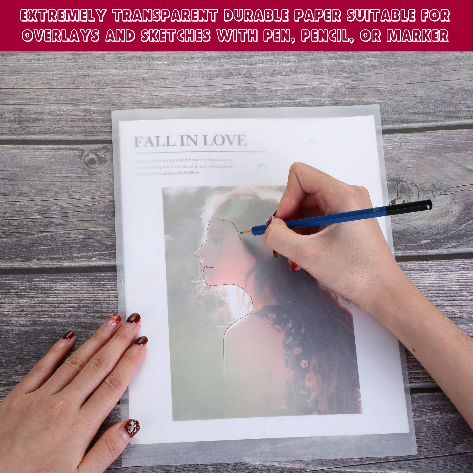 Snapklik.com : Vellum Paper,IMAGE A4 Size 9”x12” 250 Sheets Artists ...