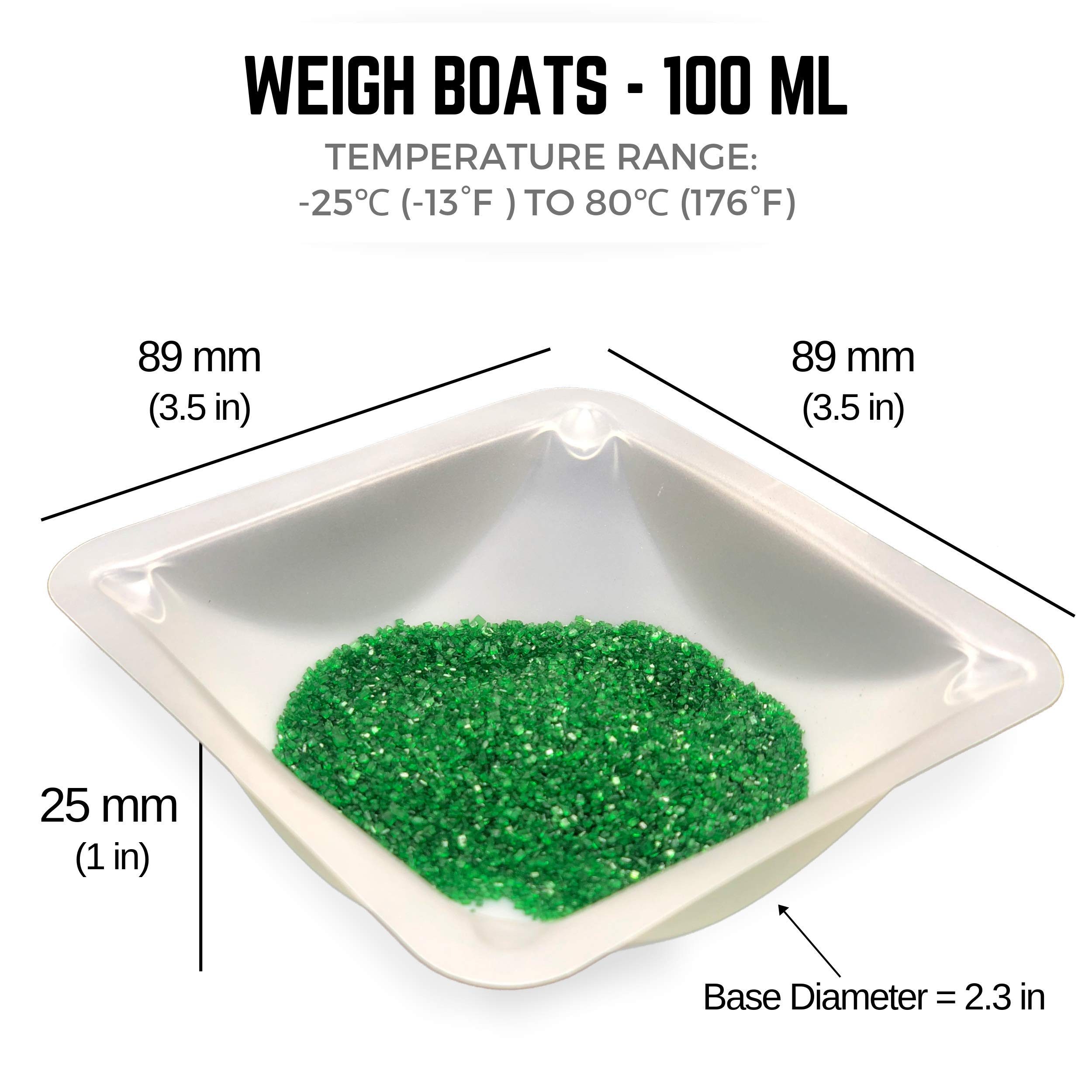 Buy Pure Ponta Weigh Boats Medium | 125 Pack 100ml Plastic Disposable ...