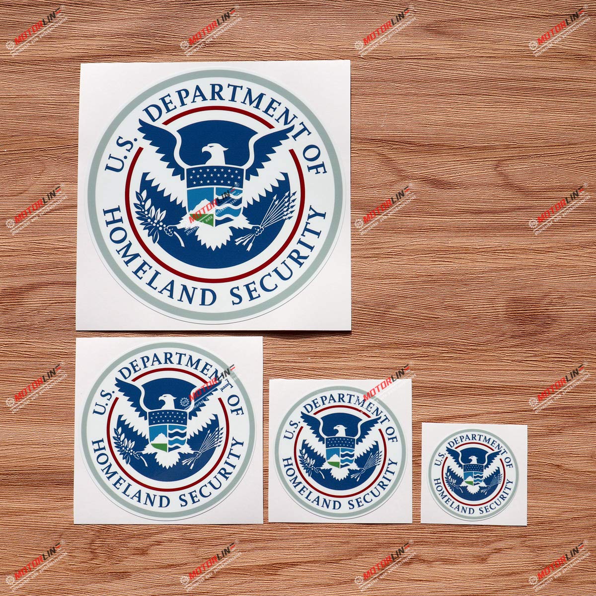 Amazon.com - US Homeland Security Decal Vinyl Sticker Round - 4 Pack ...