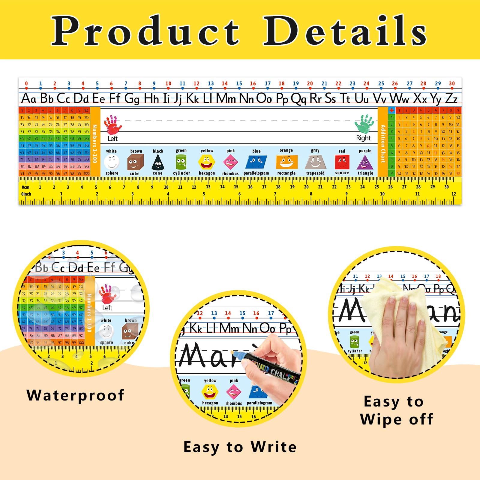 Classroom Desk Labels 36PCS Classroom Name Tags For Desks - Traditional ...