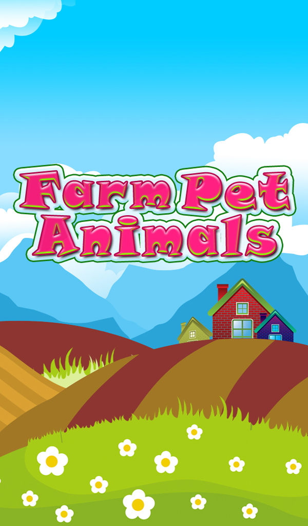 Farm Pet Animal Match game for Toodlers and Kids to Learn and Improve ...