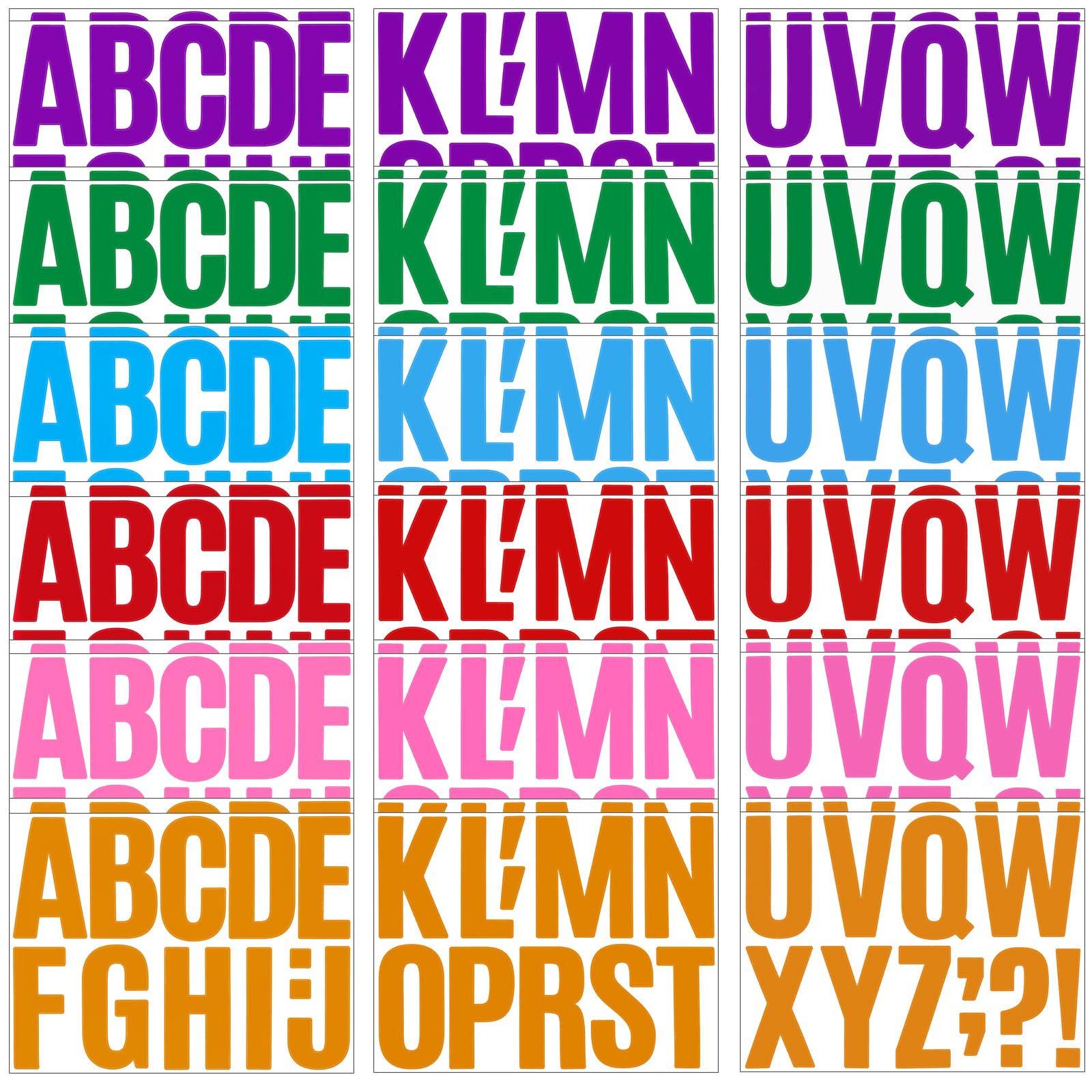 Snapklik.com : Bemeol 408 Pieces 36 Sheets Letter Stickers Big Font ...