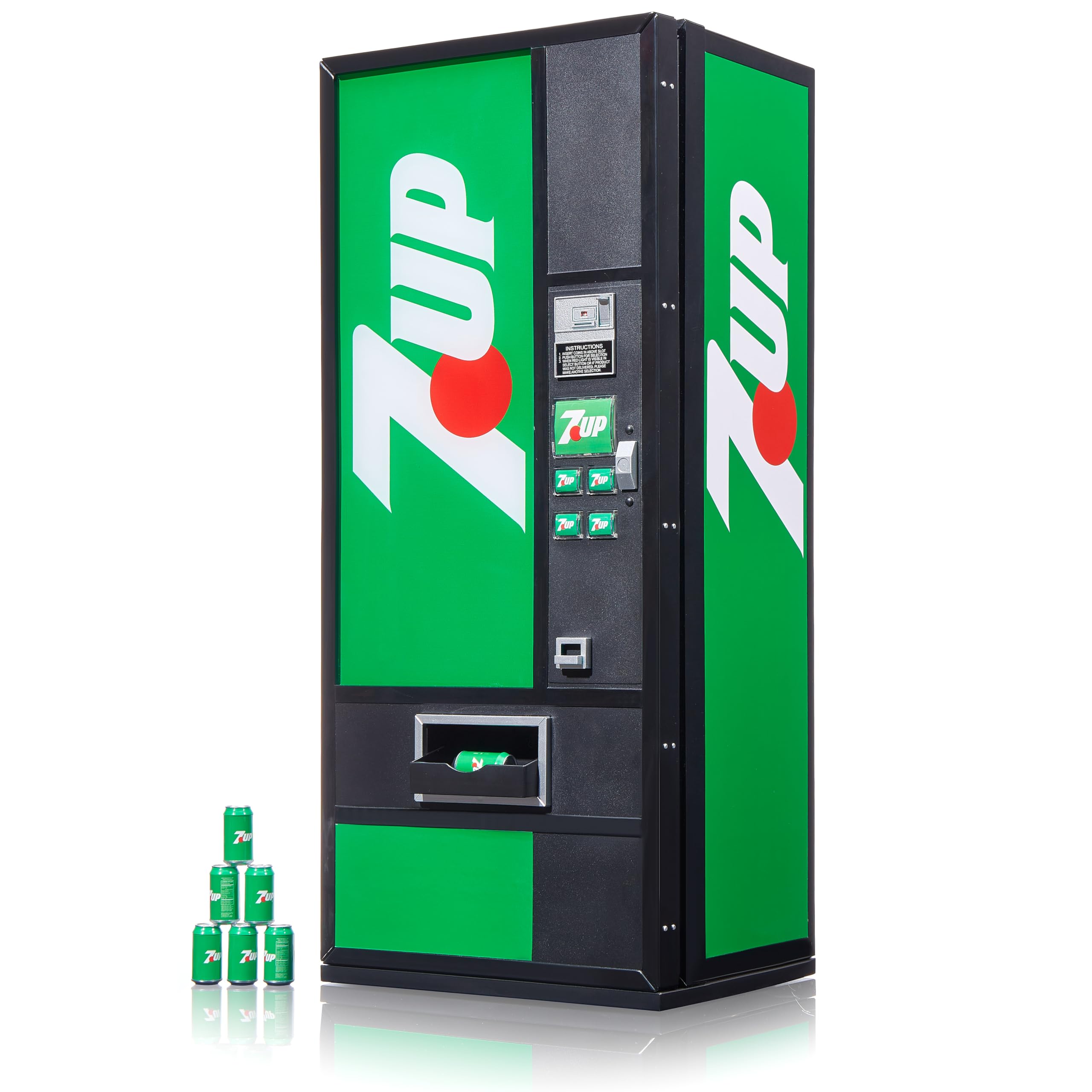 Quarter Arcades 7UP Retro Vending Machine USB Hub - 5-Port Powered Hub ...