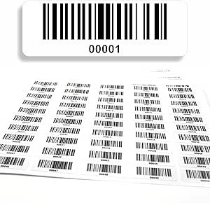 barcode labels 1-1000 DGUV inspection labels - consecutive 5-digit ...