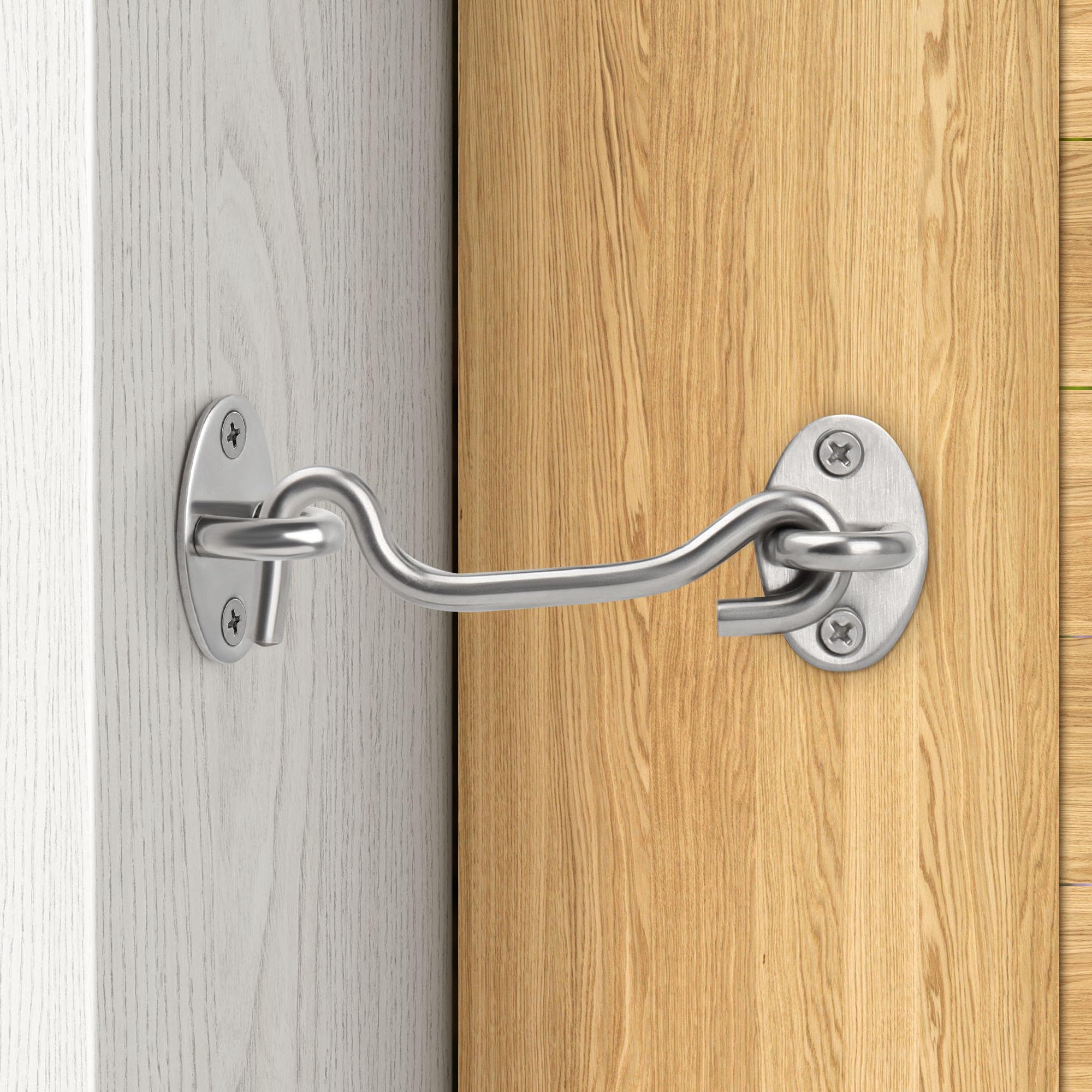 Snapklik.com : Privacy Hook And Eye Latch, 4 Inch Heavy Duty Barn Door ...