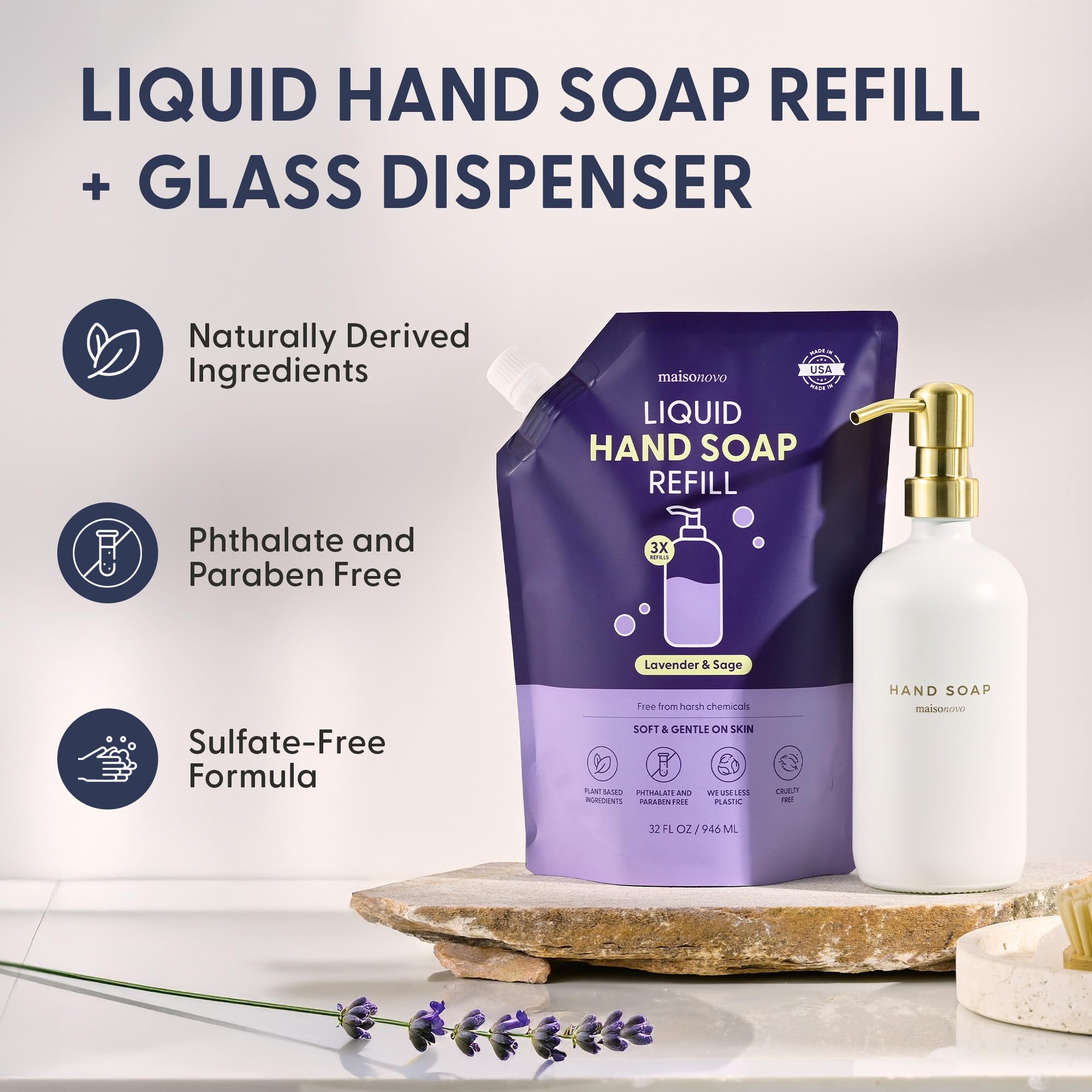 Snapklik.com : Hand Soap Refills - Made In USA - Gentle Non Toxic ...